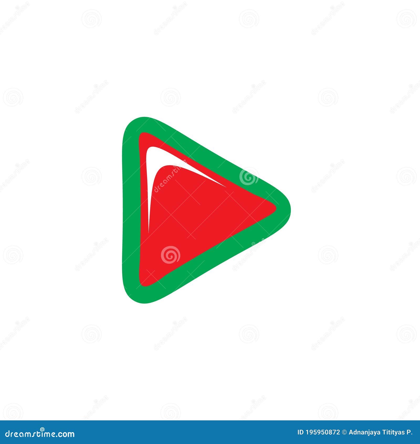 Triangle Player Shine Arrow Logo Vector Stock Vector - Illustration of ...