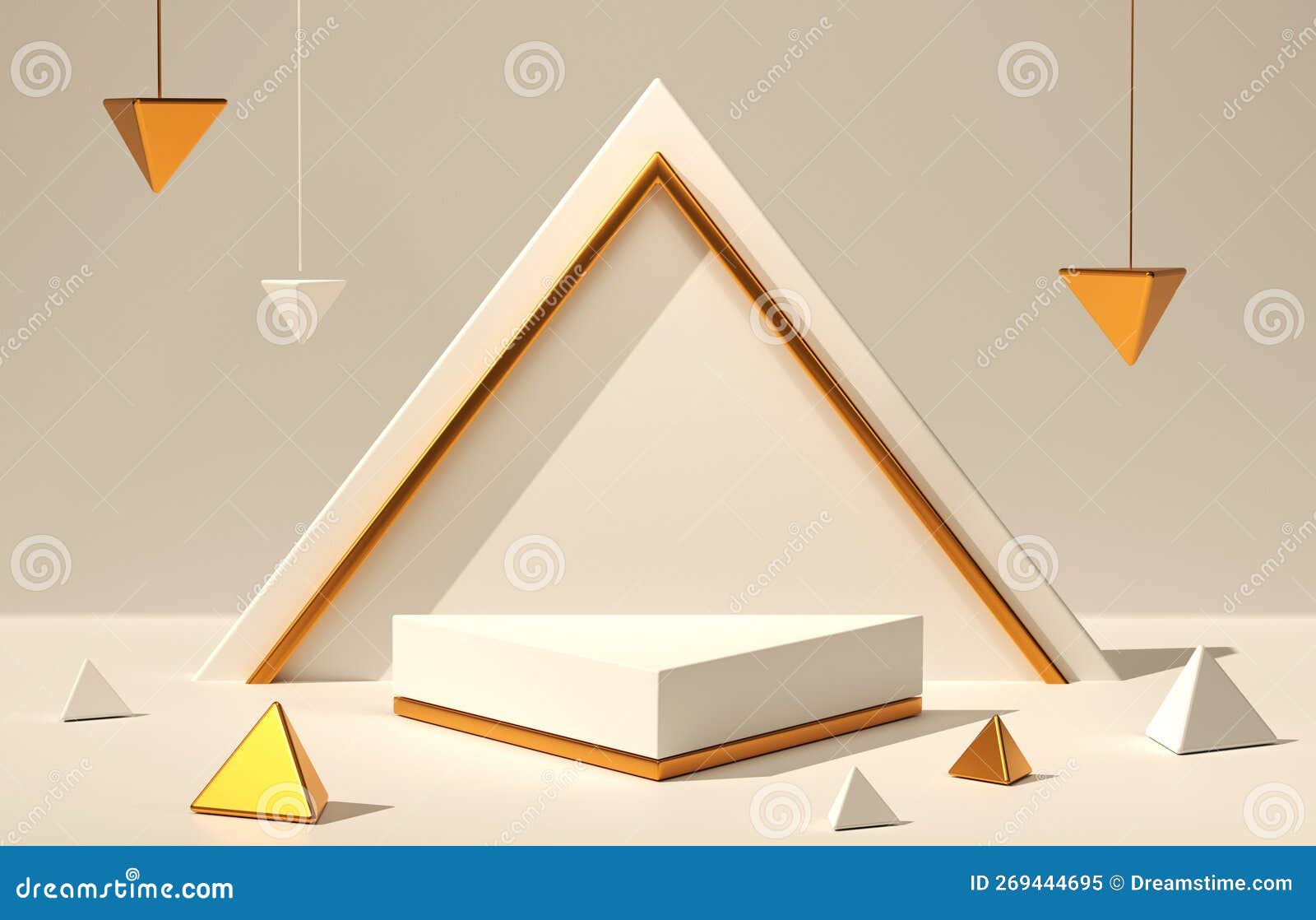 Triangle Podium Display for Product and Presentation Stock Illustration ...