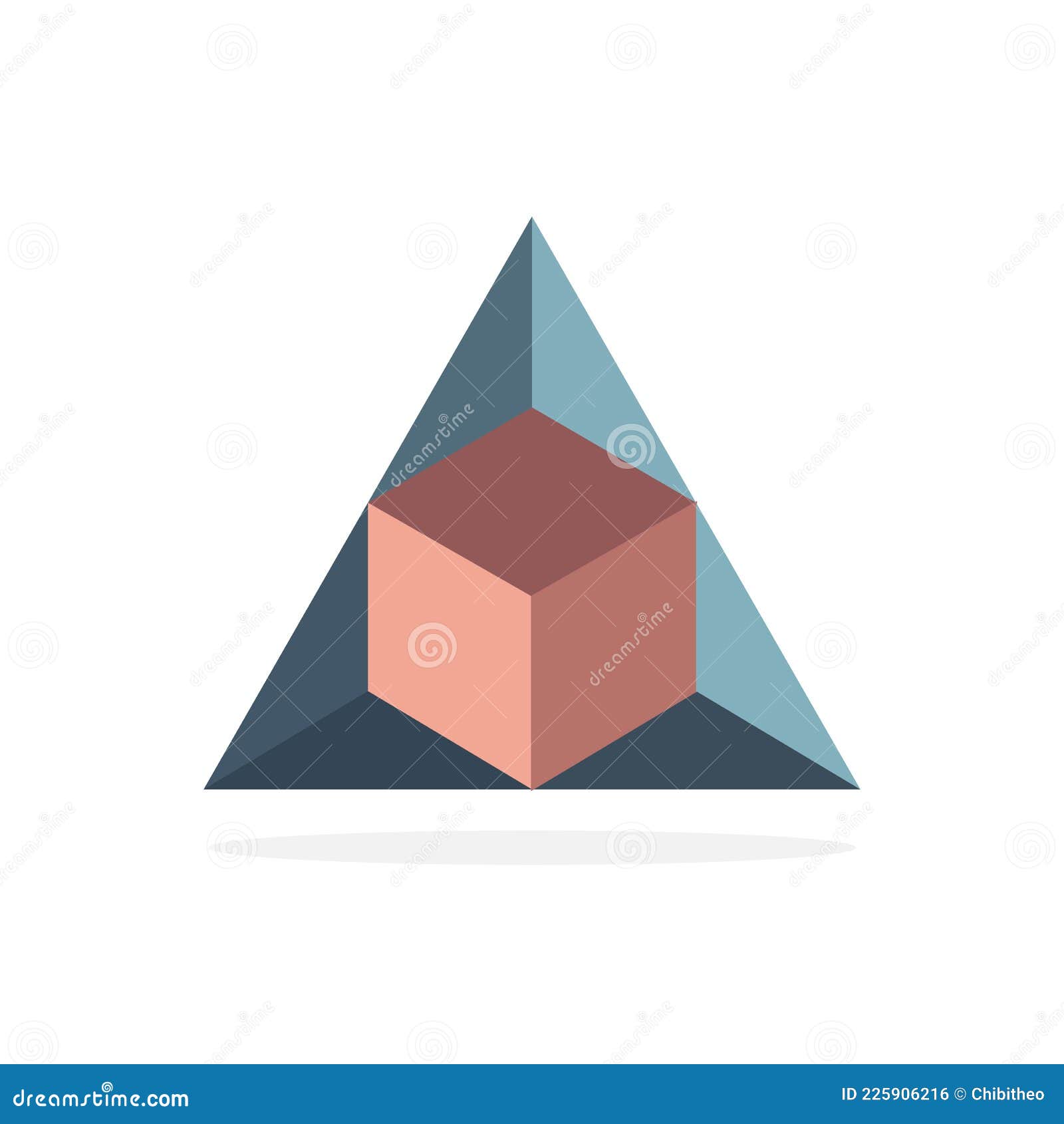 Triangle Polygon Logo Image. Vector Illustration Stock Vector ...
