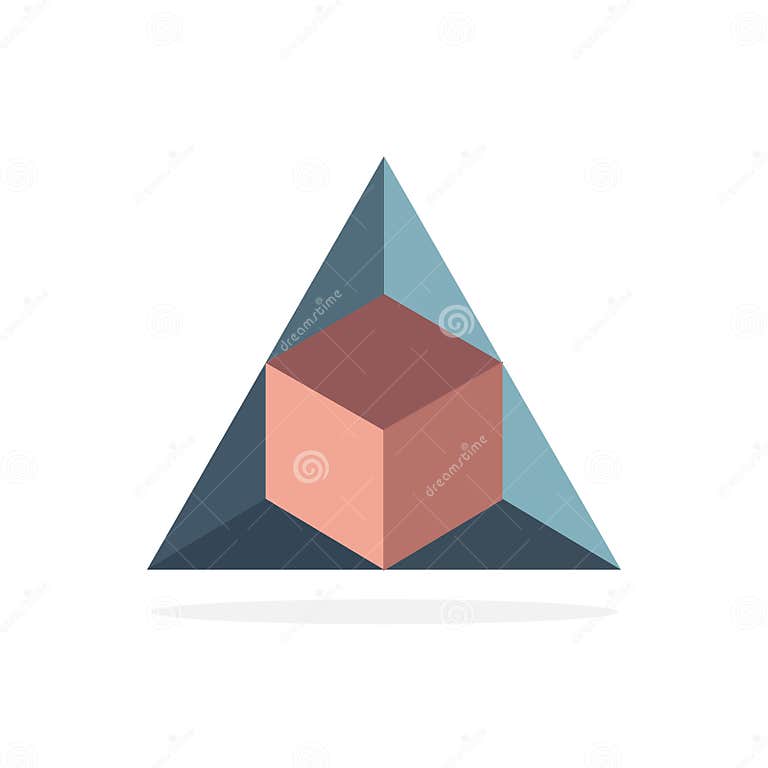 Triangle Polygon Logo Image. Vector Illustration Stock Vector ...