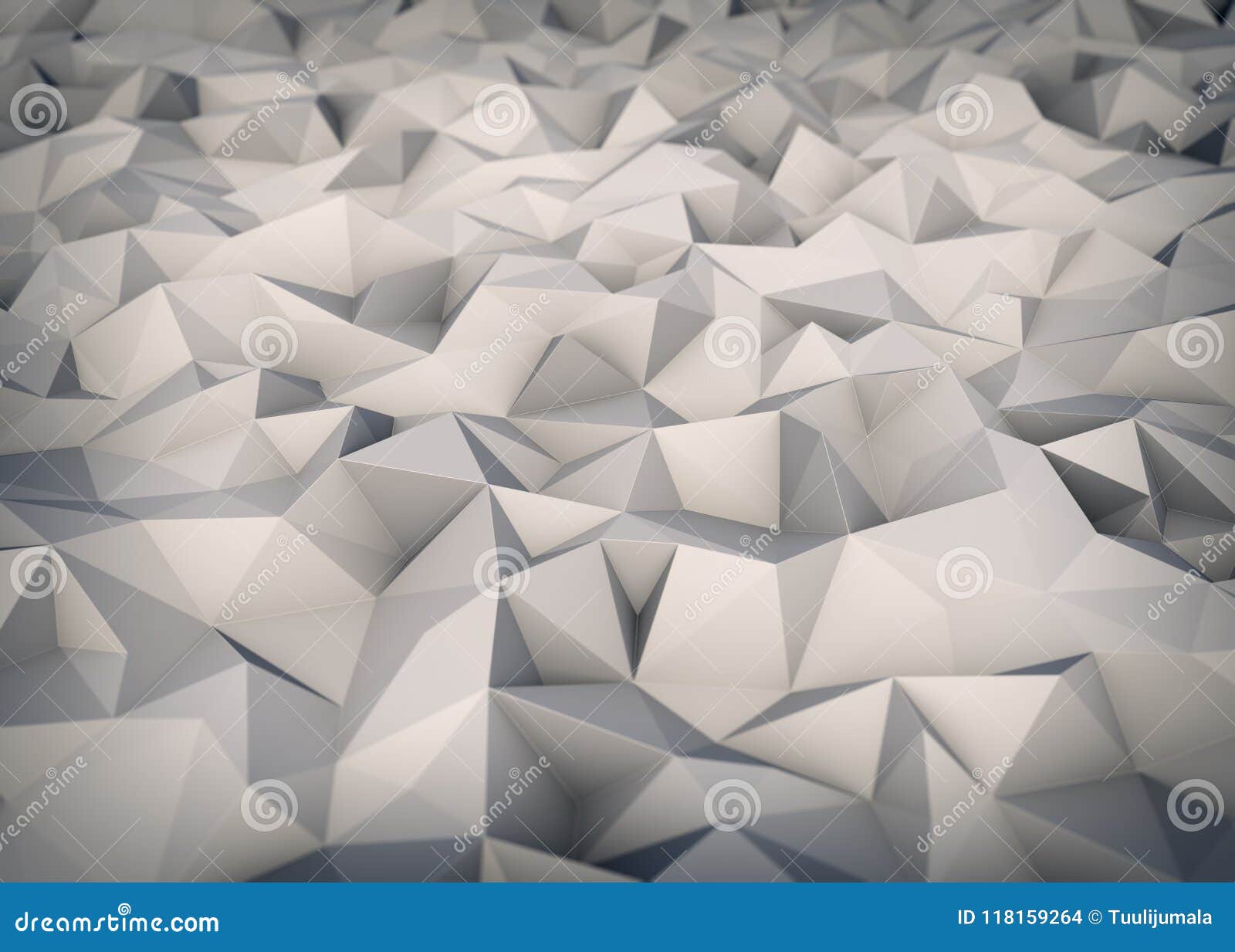 Triangle Polygon White Surface Geometric Background Stock Illustration ...