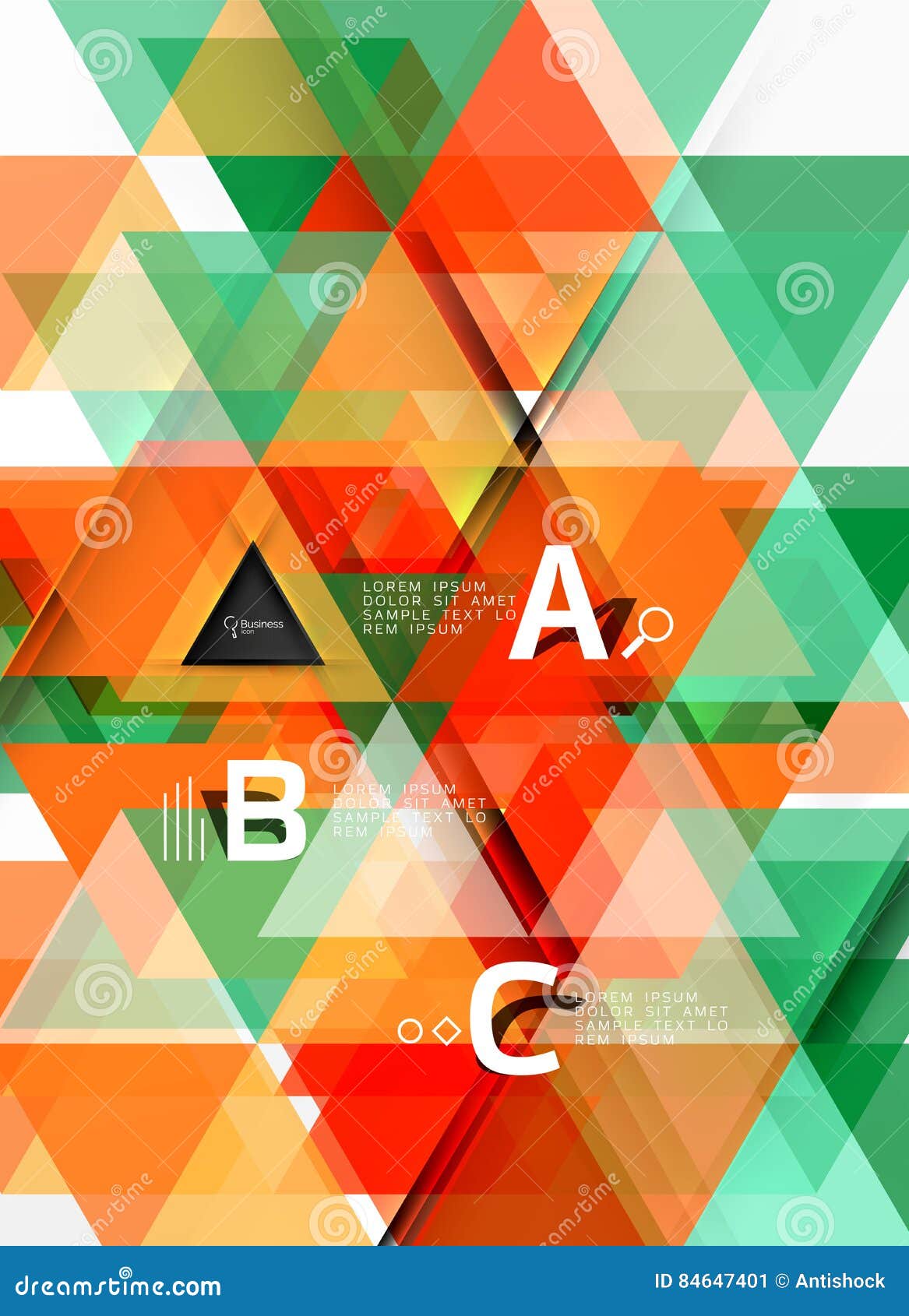 Triangle Polygonal Abstract Background Stock Vector - Illustration of ...
