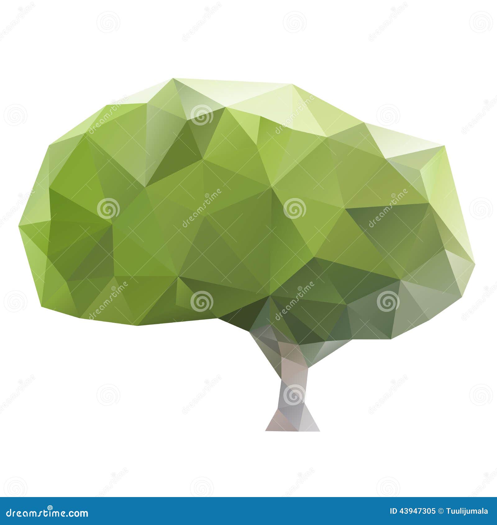 Triangle polygons tree. stock vector. Illustration of icon - 43947305