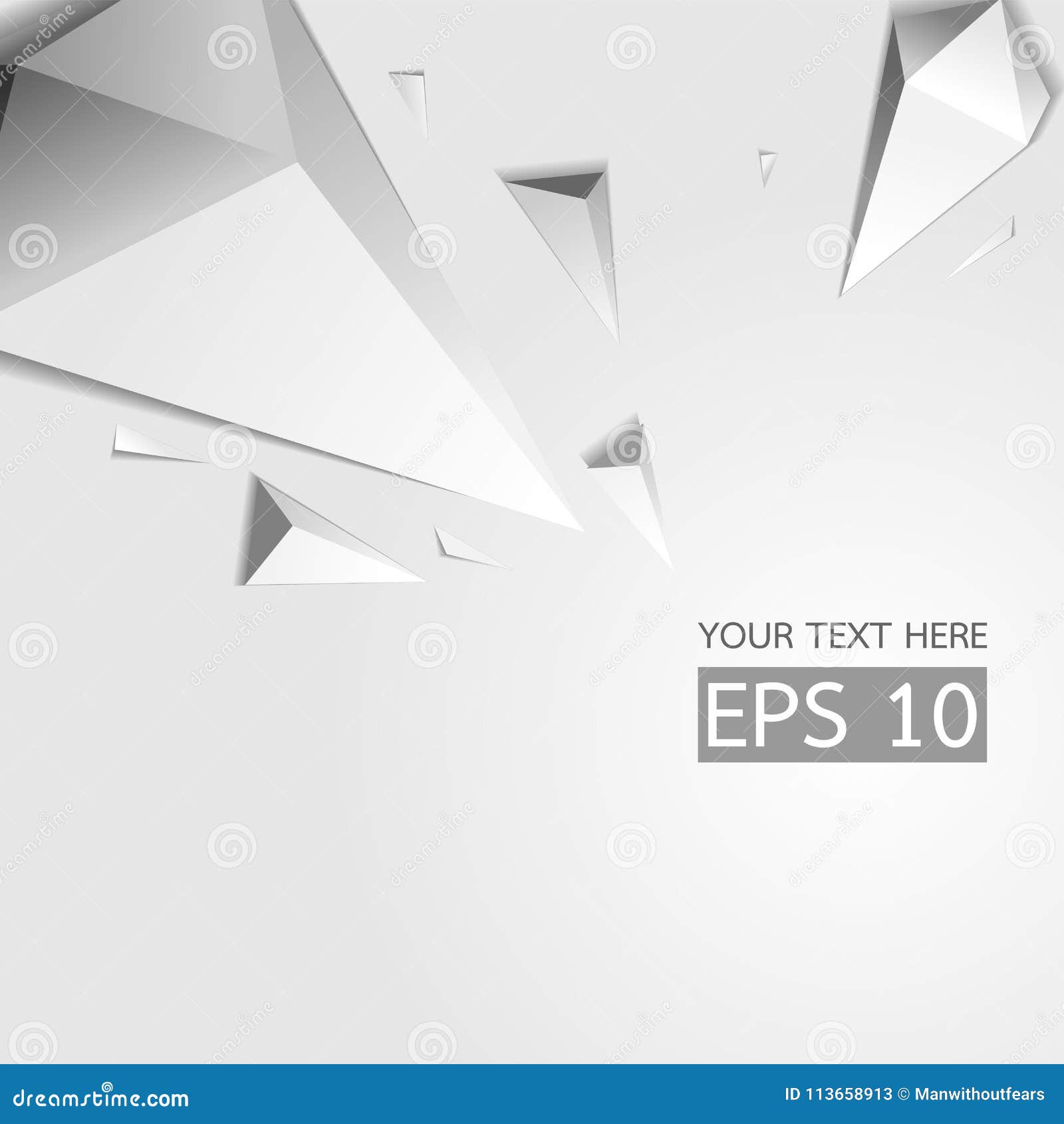 Triangle Polygonvector with Light and Shadow Stock Vector ...