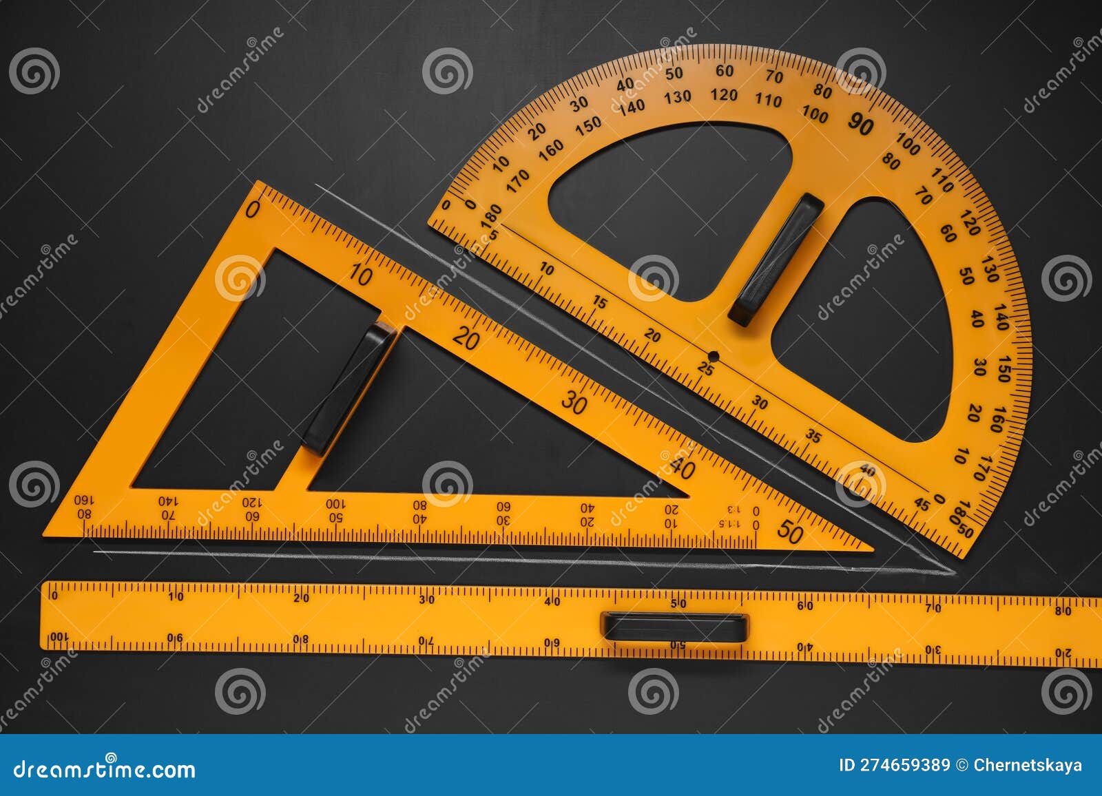 Acute Angle Presentation On Black Background With Diagram Royalty-Free ...