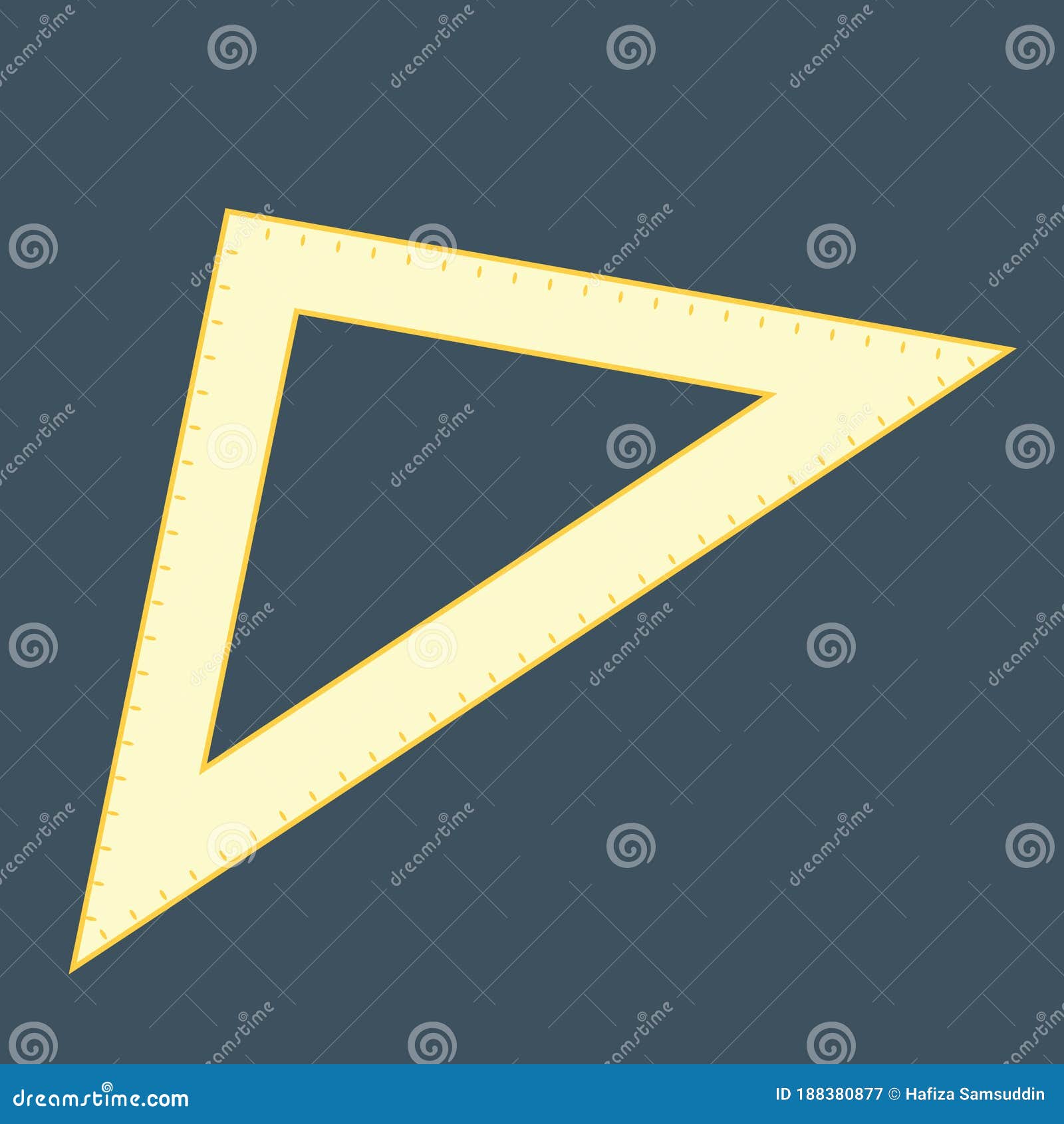 Triangle Protractor. Vector Illustration Decorative Design Stock Vector ...