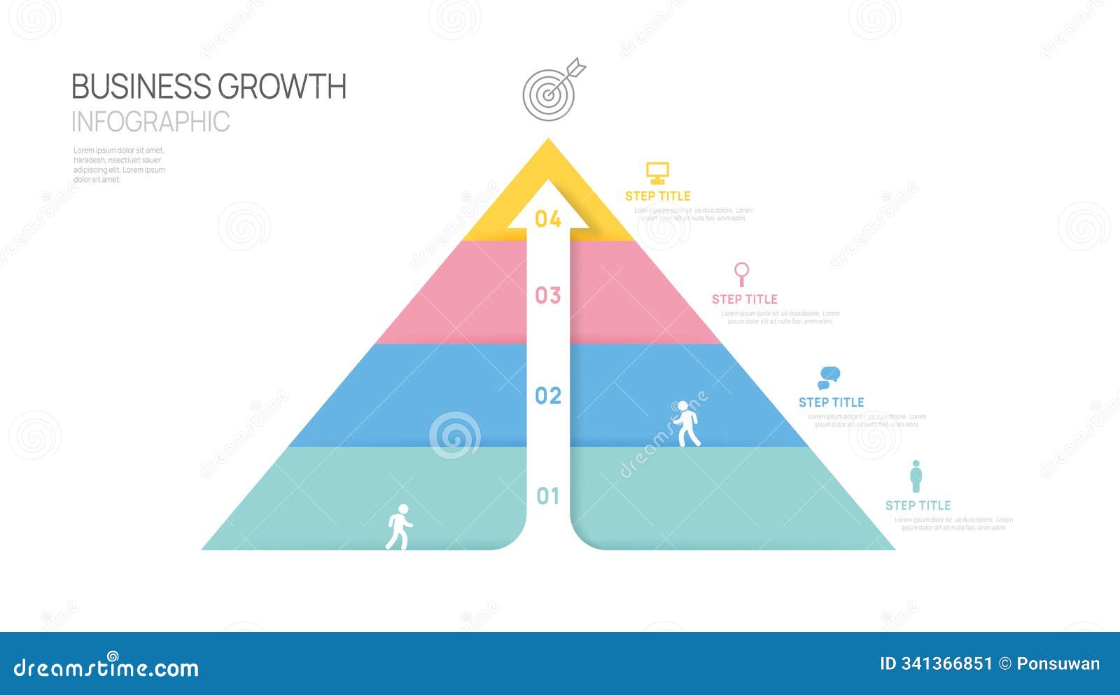 Triangle Pyramid Chart Infographic Arrow Flat Vector Diagram 4 Steps ... Triangle Pyramid Chart Infographic Arrow Flat Vector Diagram 4 Steps ...