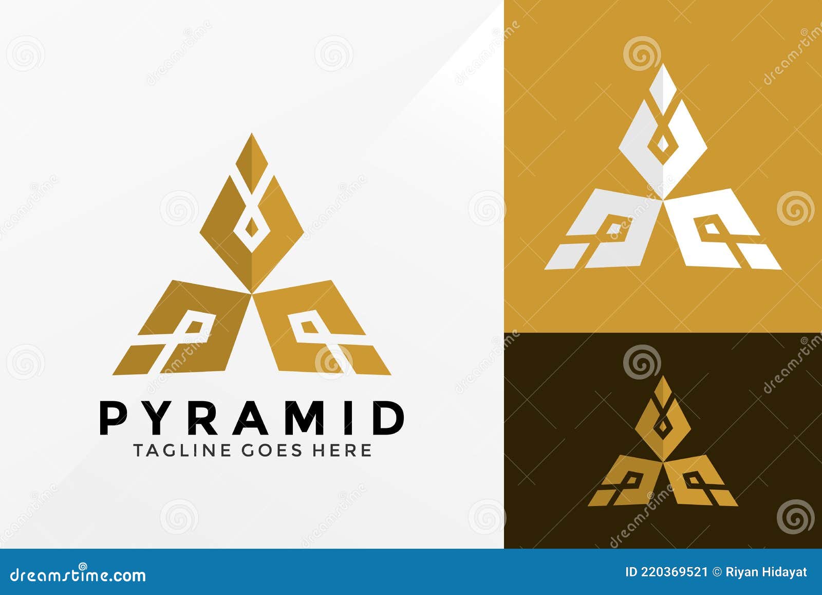 Triangle Pyramid Logo Design, Brand Identity Logos Designs Vector ...