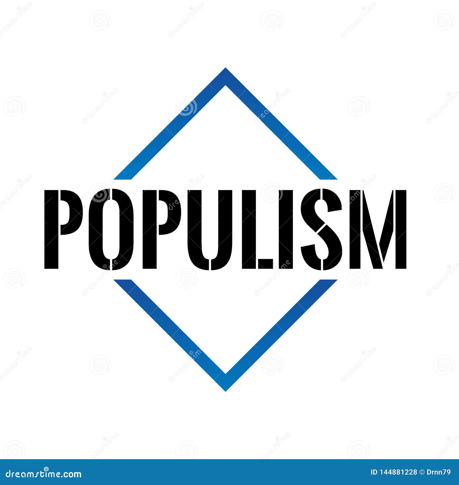 Triangle or Pyramid Populism Line Art Vector Icon Stock Vector ...