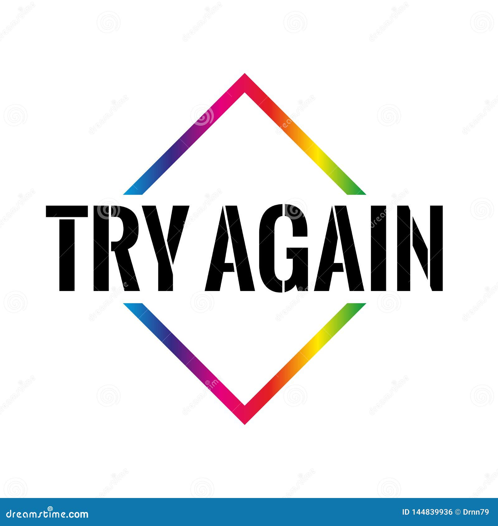 Triangle or Pyramid Try Again Line Art Vector Icon Stock Vector ...