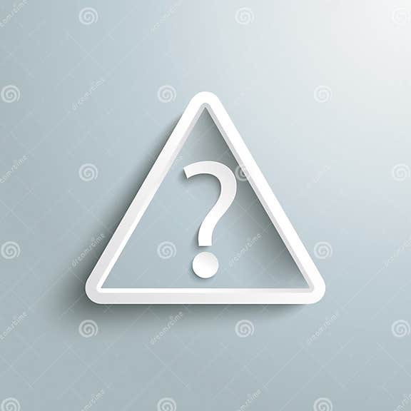 Triangle Question Mark stock vector. Illustration of design - 43114338