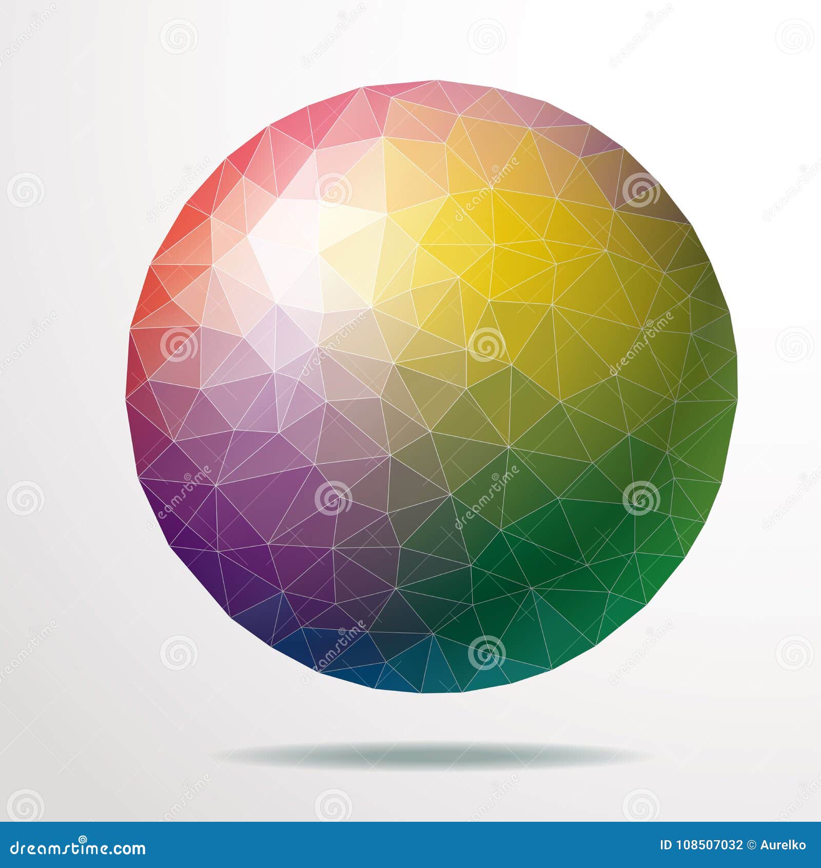 Chromatic Triangle Cartoon Vector | CartoonDealer.com #8968779