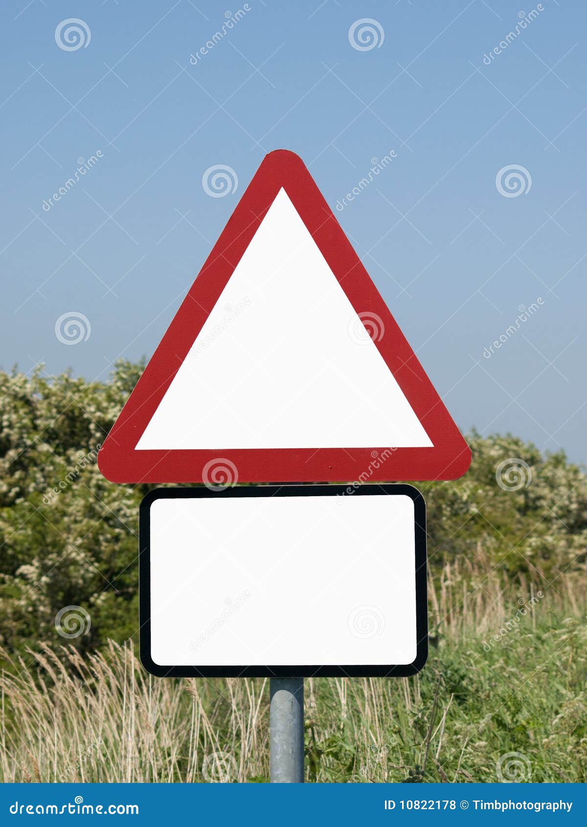 Triangle and Rectangle Sign Stock Photo - Image of billboard, design ...