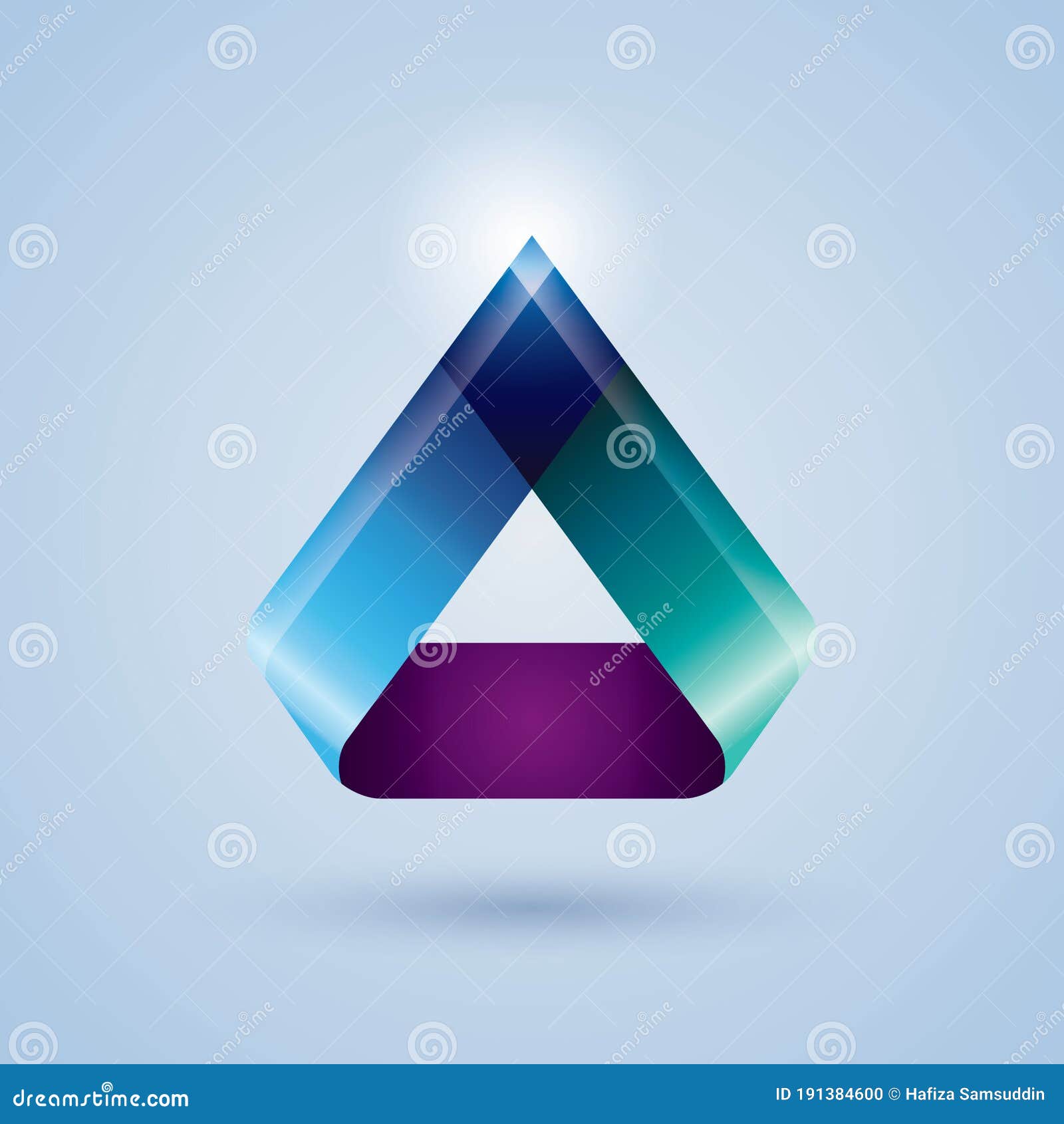 Triangle Ribbon Icon. Vector Illustration Decorative Design Stock ...