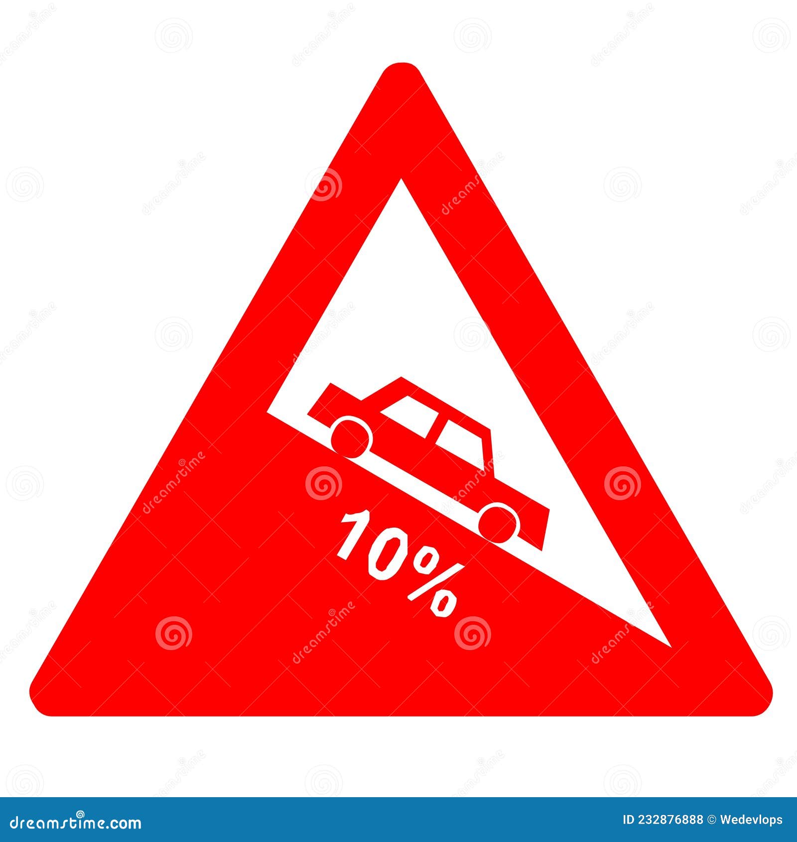 Triangle Road Safety Signs Awareness Transportation Stock Photo ...