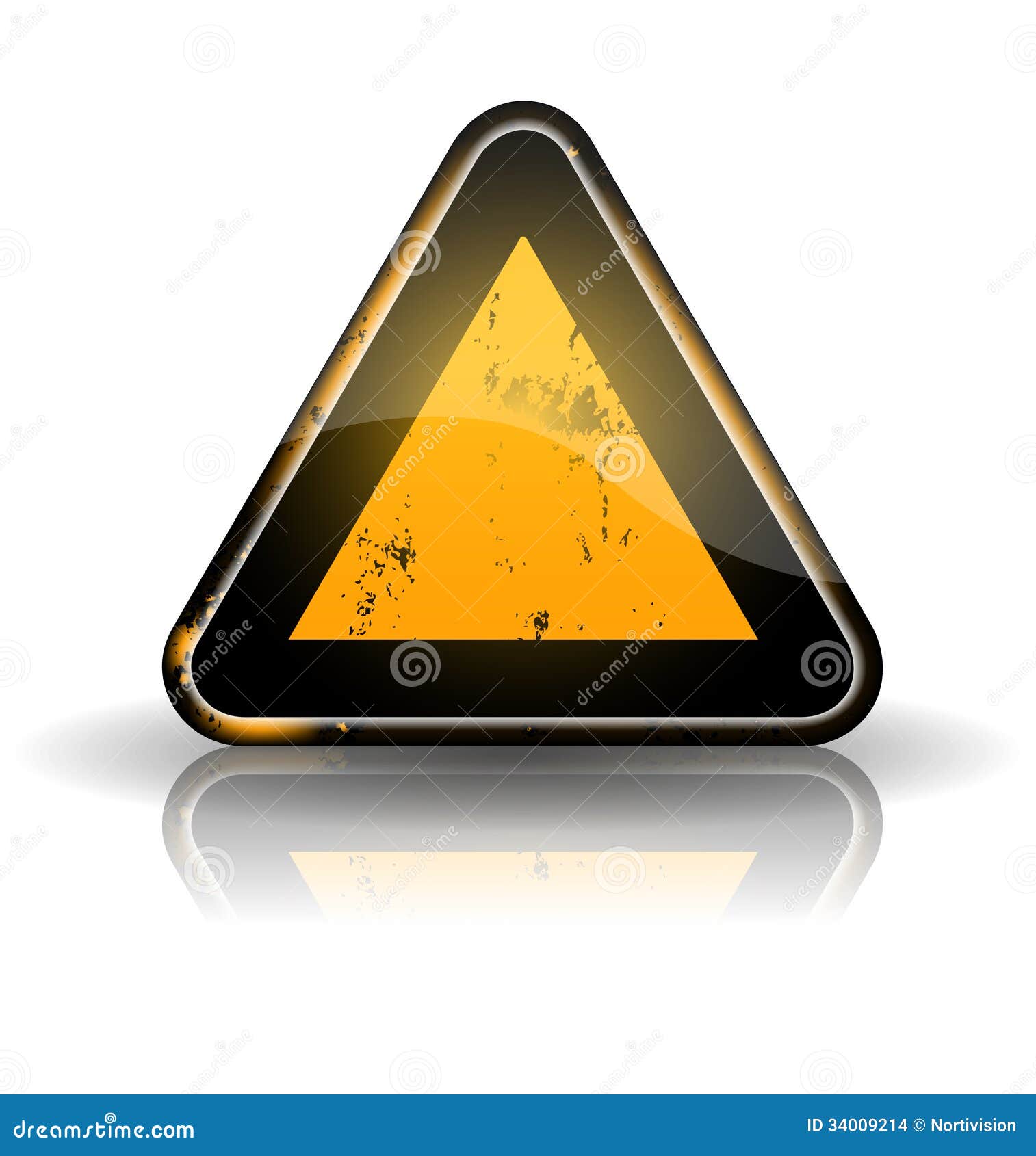 Triangle road sign stock vector. Illustration of disaster - 34009214