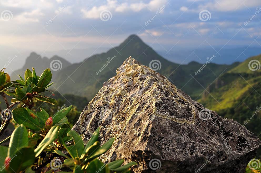 Triangle rock stock image. Image of mountain, chiang - 25391325