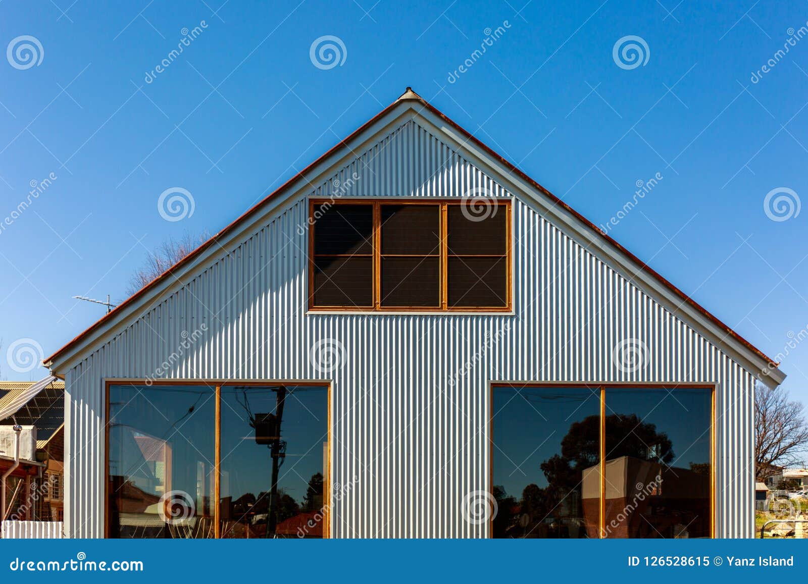 Triangle Roof Top of Building Stock Image - Image of europe, summer ...