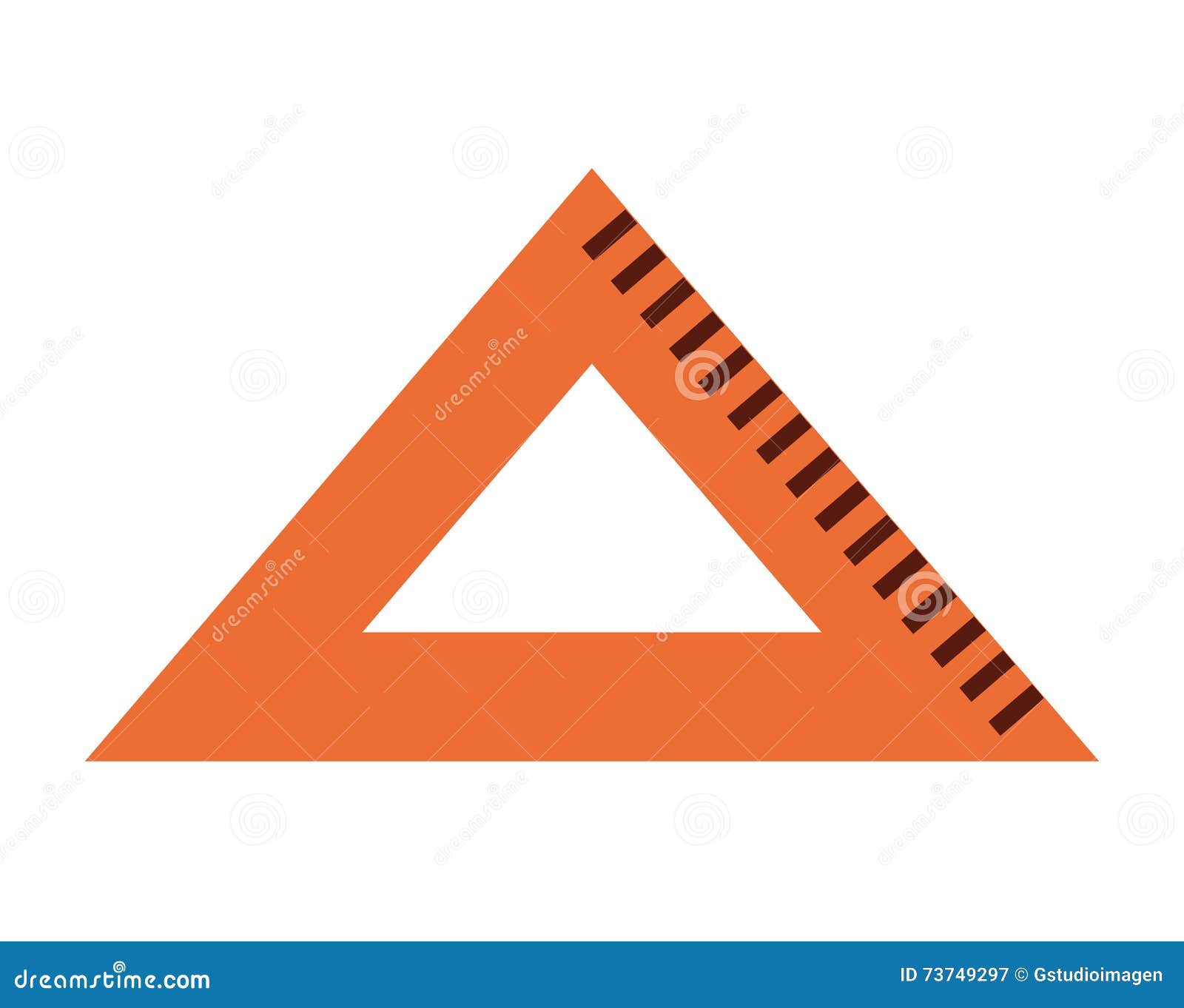 Triangle Rule Isolated Icon Design Stock Illustration - Illustration of ...