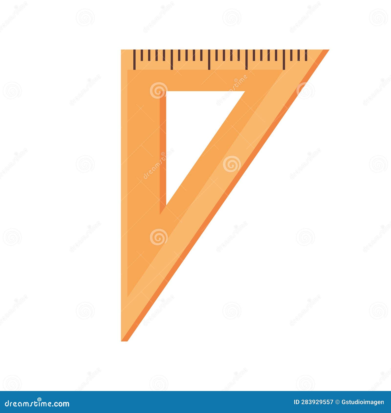 Triangle Rule School Supply Stock Vector - Illustration of learning ...