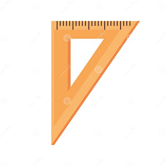 Triangle Rule School Supply Stock Vector - Illustration of learning ...