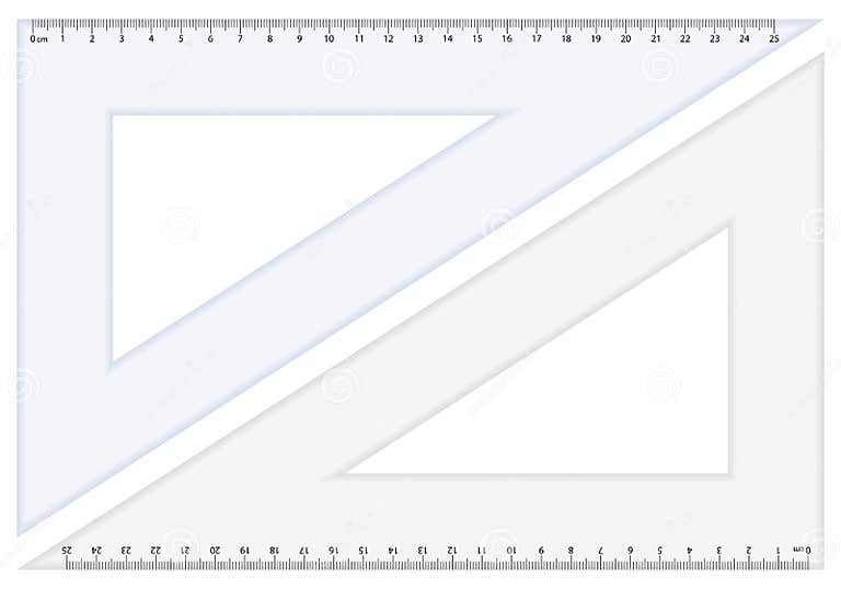 Triangle ruler stock vector. Illustration of instrument - 22083943