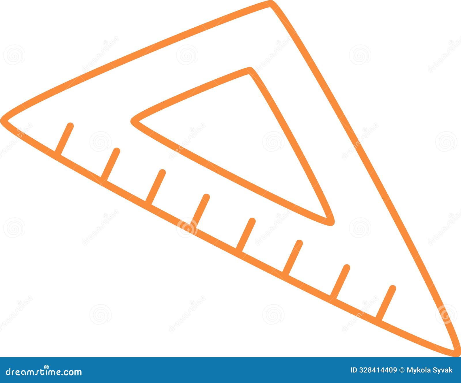 Triangle Ruler Cartoon Vector | CartoonDealer.com #10960249