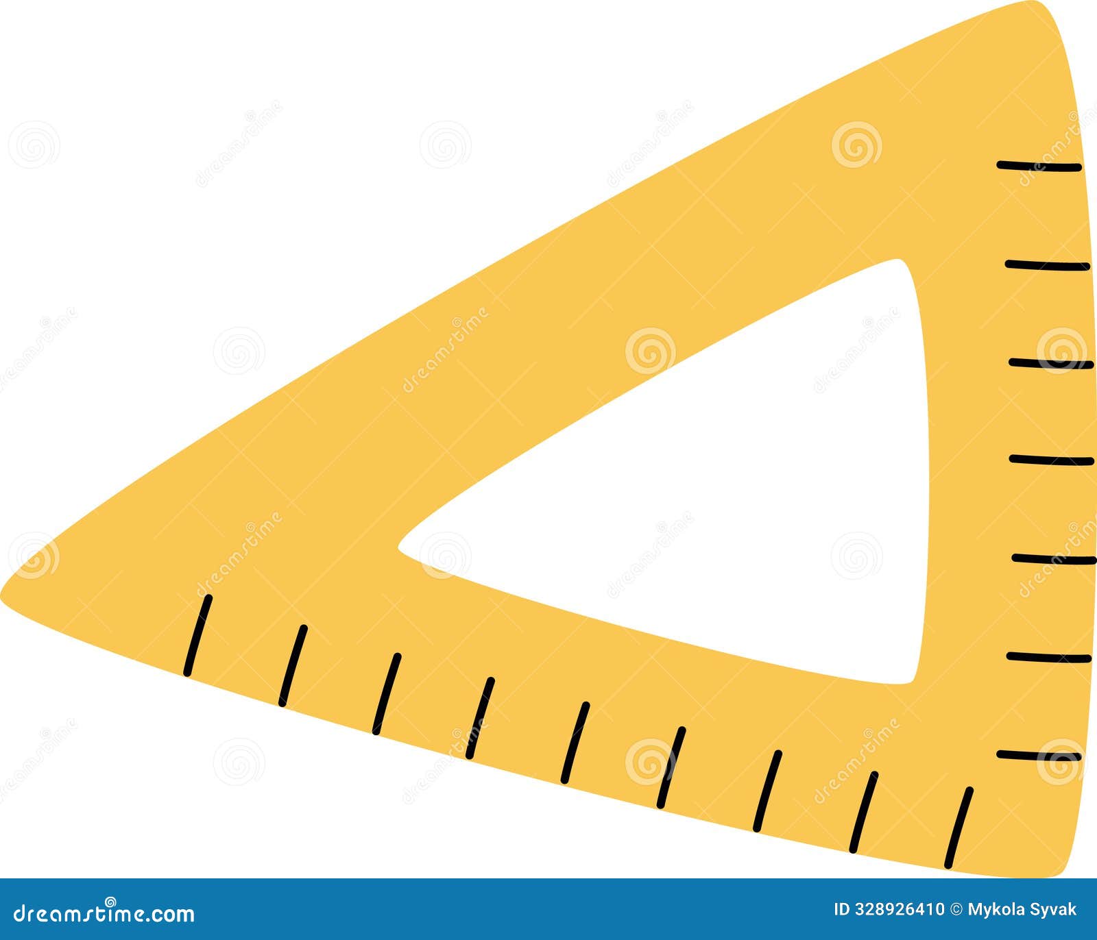 Triangle Ruler School Accessory Stock Illustration - Illustration of ...