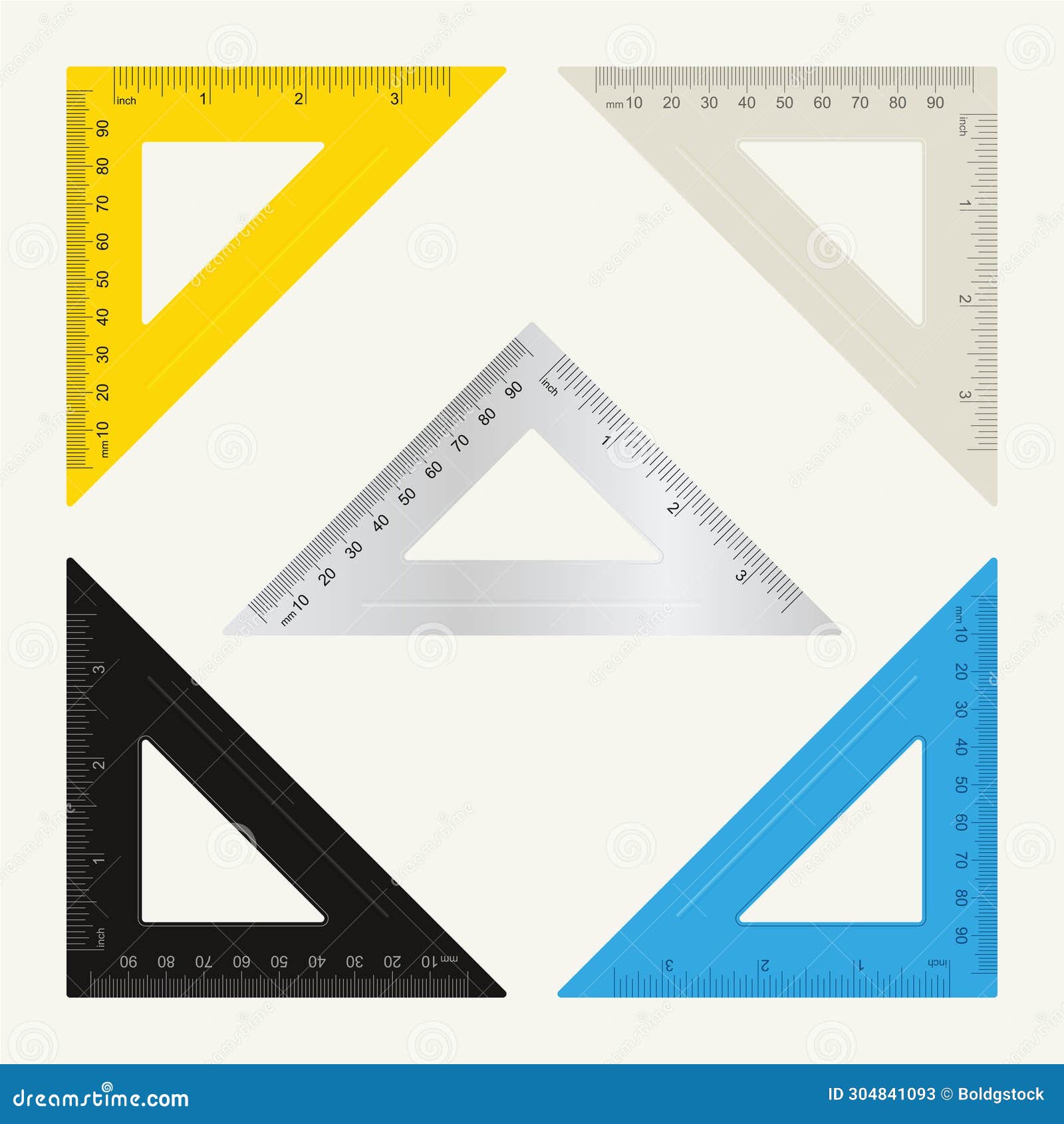 Vector Rulers Set. Measure Scales With Cm And Inch. Metric Tapes With ...