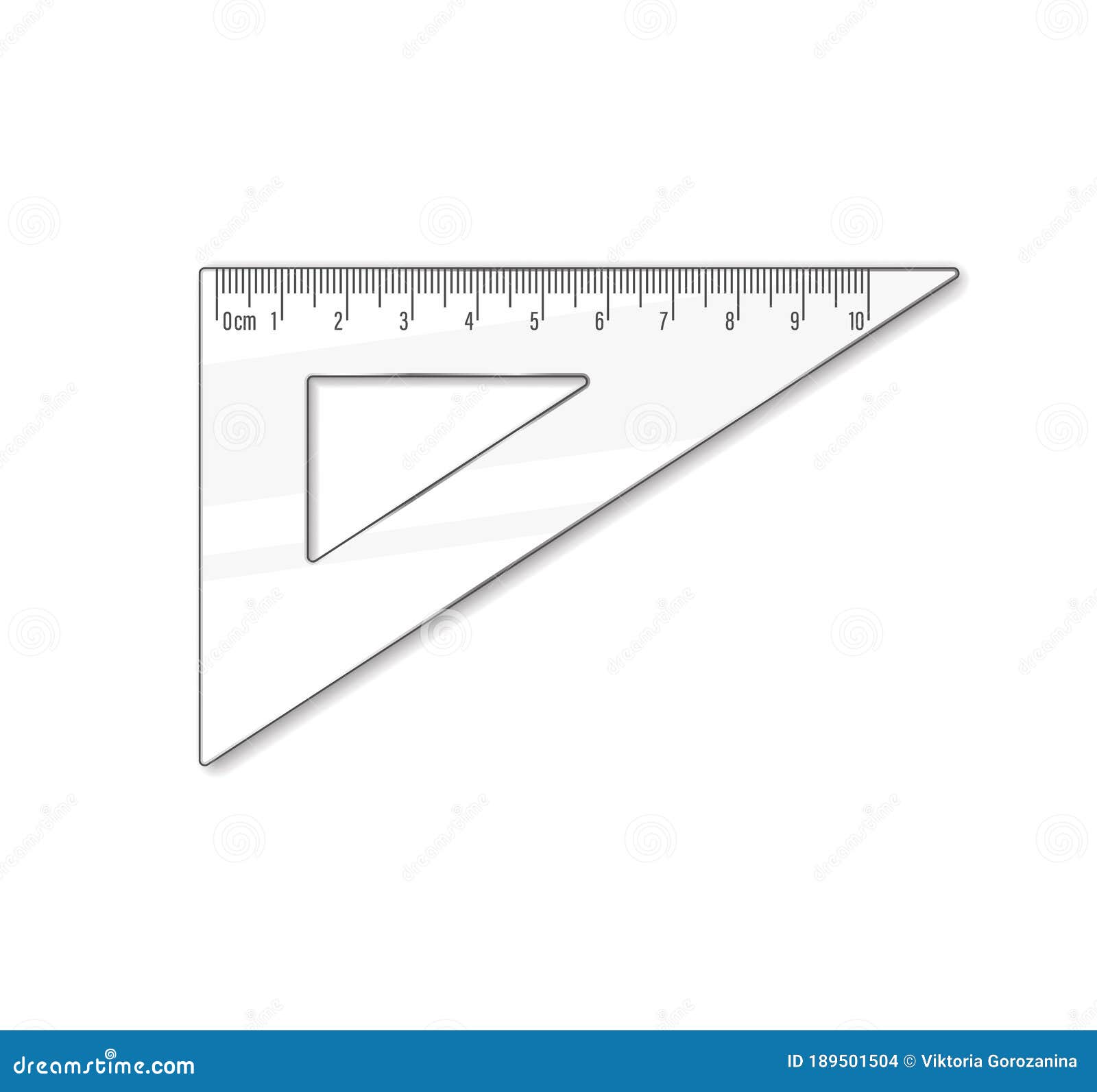 Plastic School Triangle And Ruler Cartoon Vector | CartoonDealer.com ...
