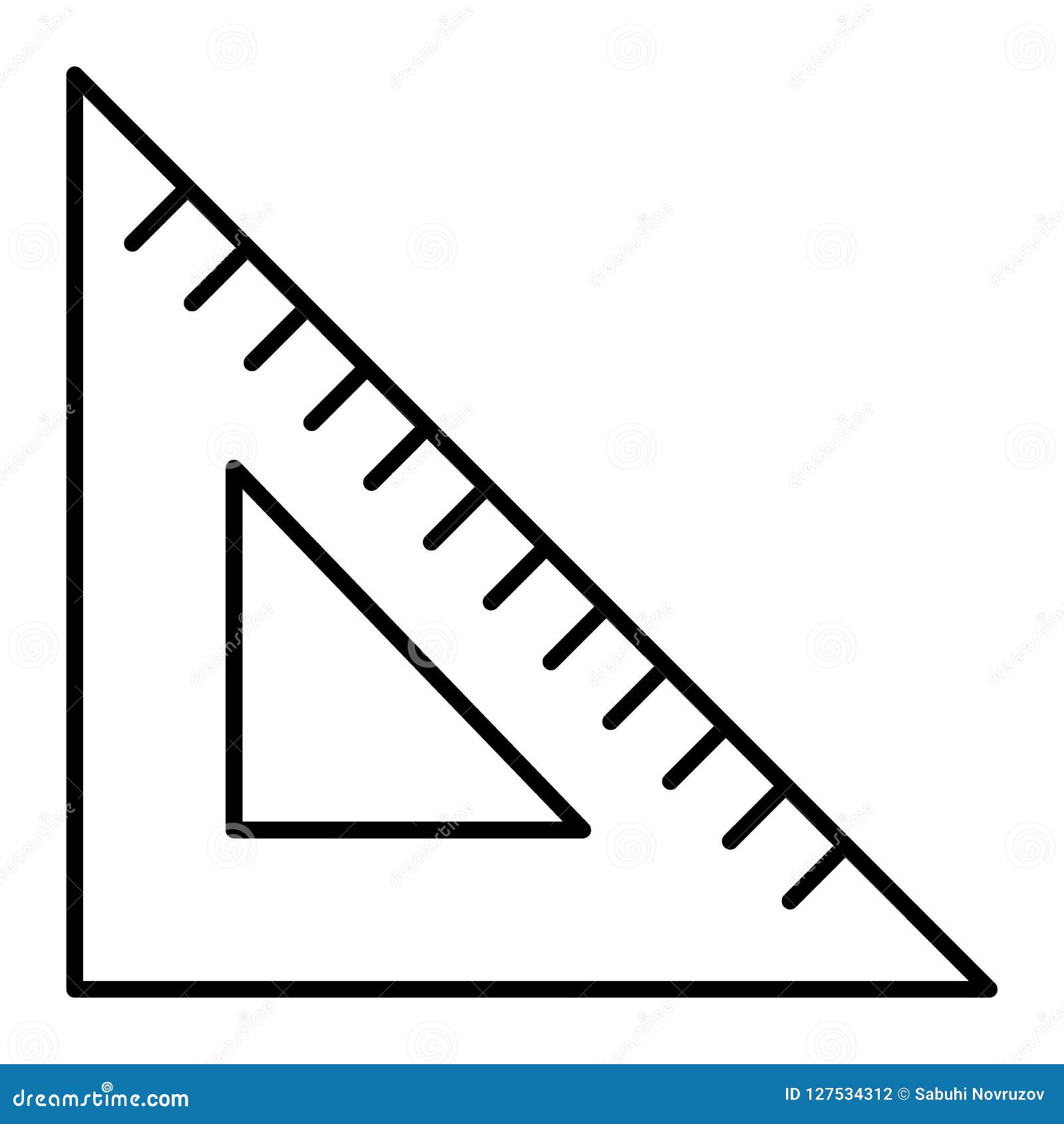 Triangle Ruler Vector