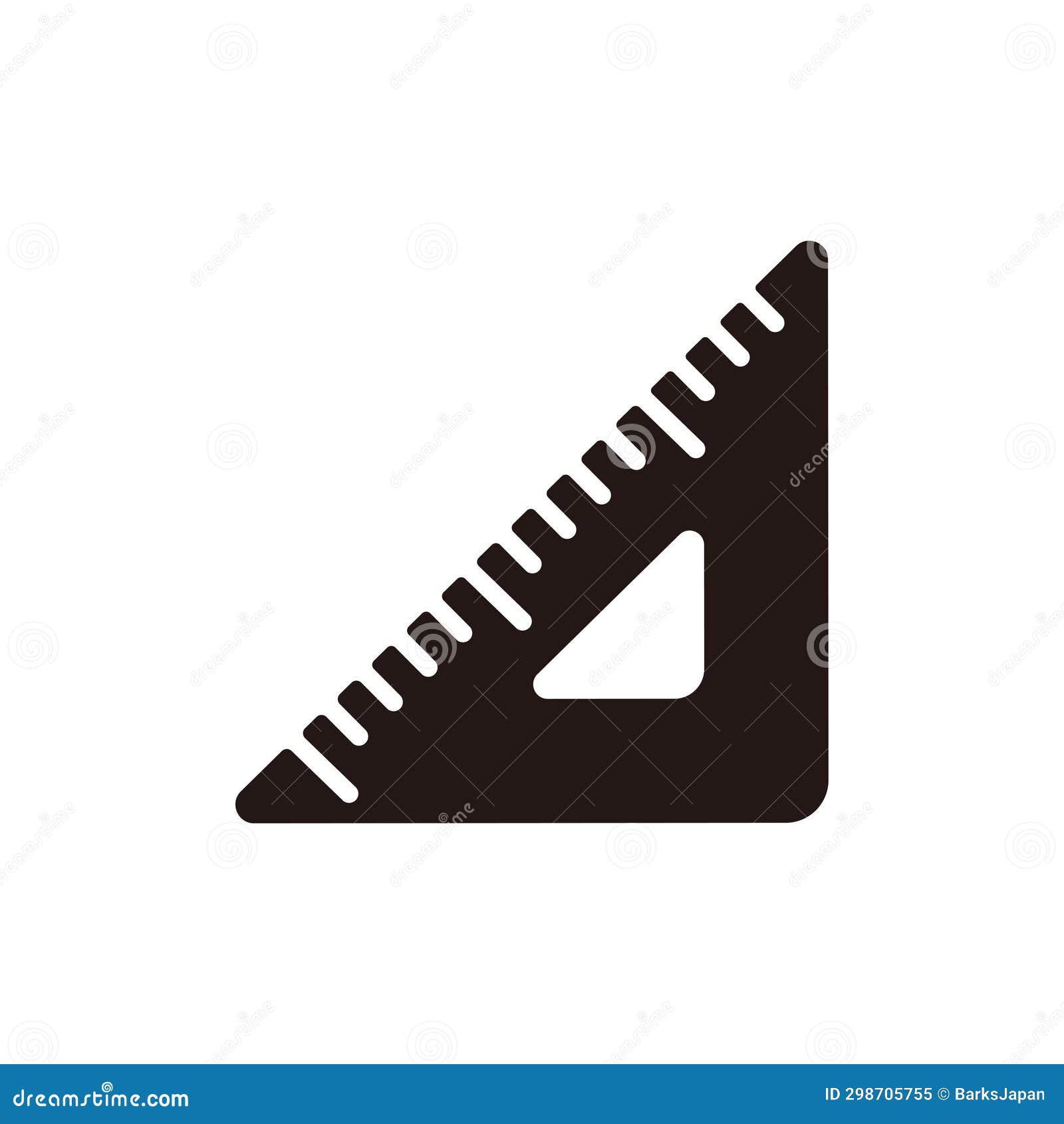 Triangle Ruler Icon Illustration Stock Vector - Illustration of ...