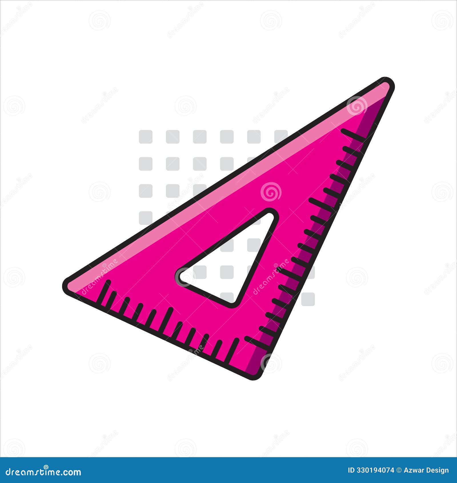 Triangle Ruler Square Set. Plastic School Drafting Drawing Right Angle ...