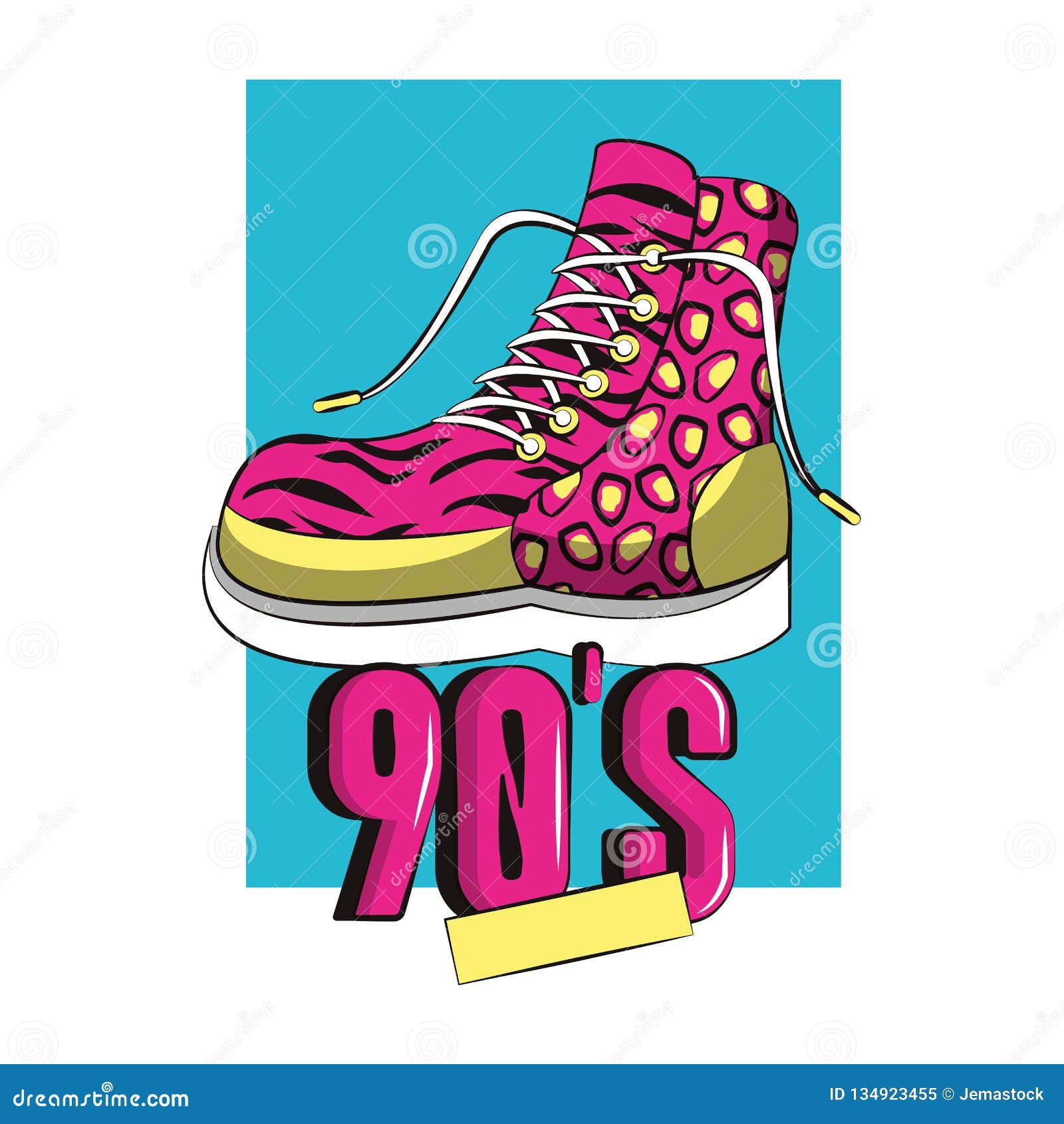 Triangle 90s retro cartoon stock vector. Illustration of futuristic ...