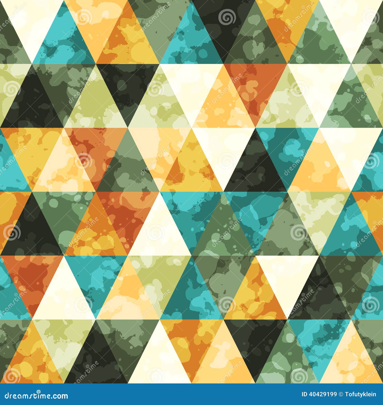 Triangle Seamless Background Stock Vector - Illustration of endless ...