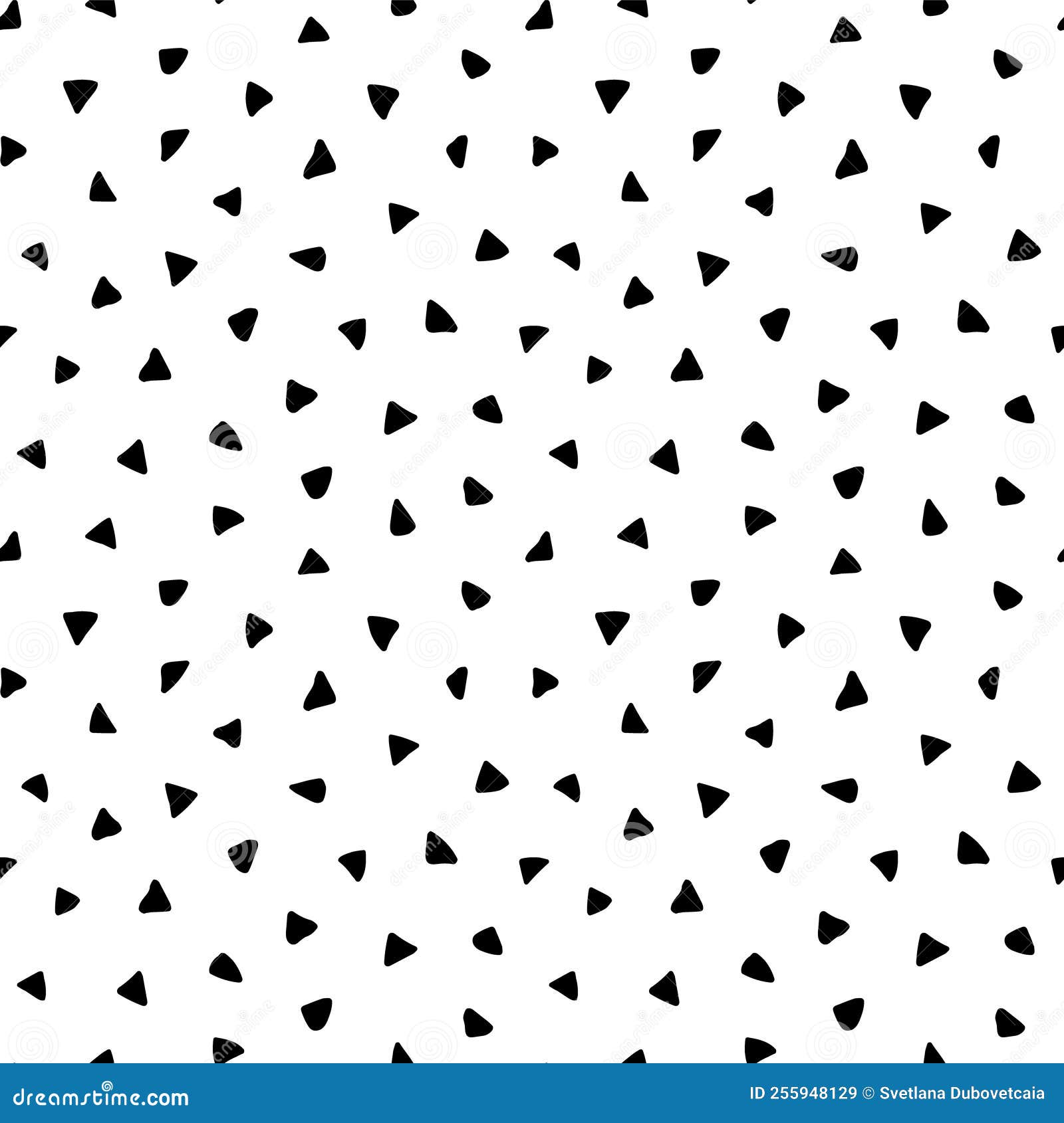 Triangle Seamless Pattern. Irregular Small Brush Strokes Texture ...
