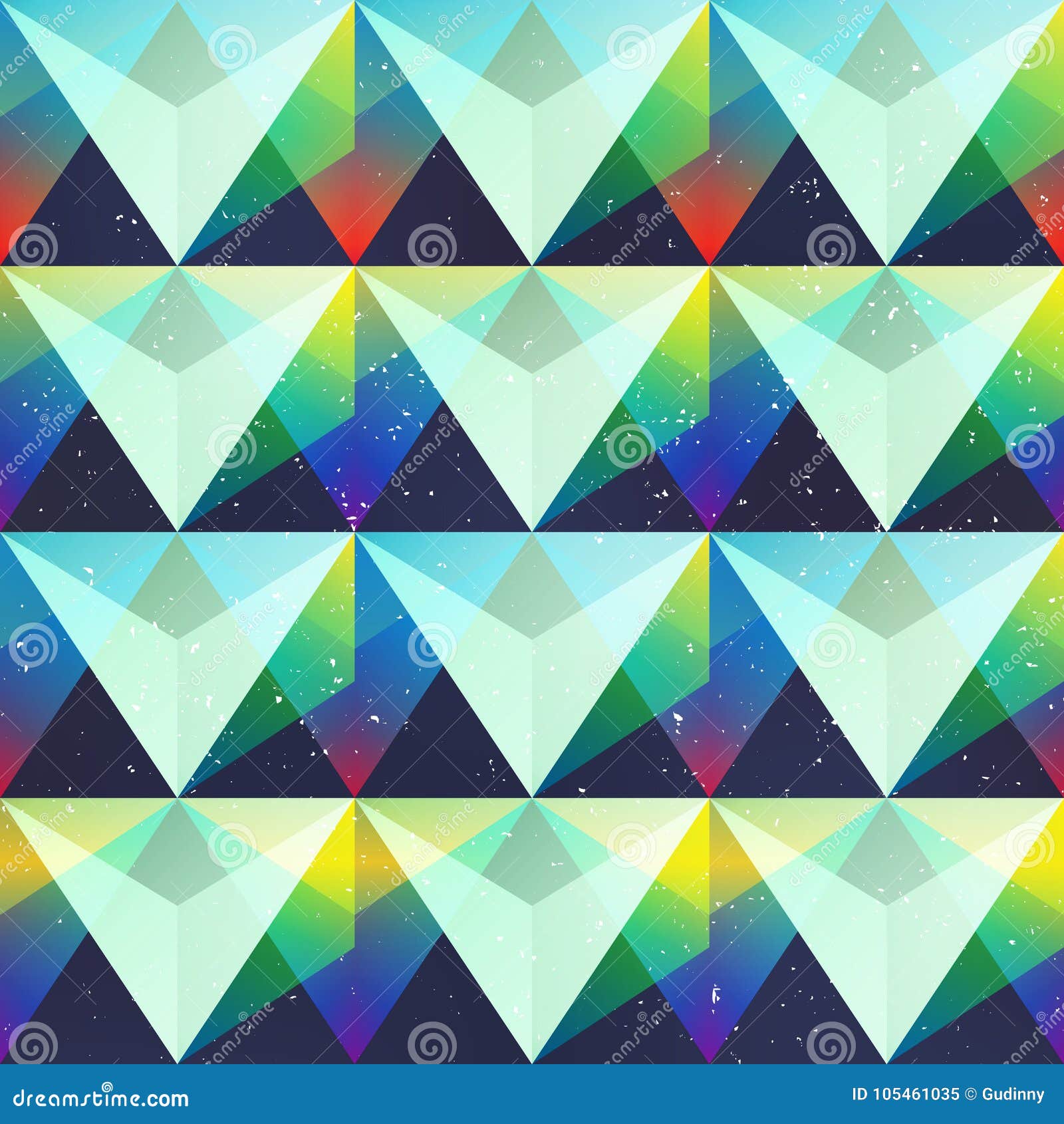 Triangle seamless pattern stock vector. Illustration of line - 105461035
