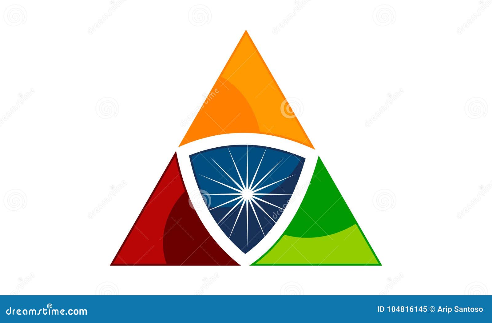 Triangle Security Template stock vector. Illustration of religious ...