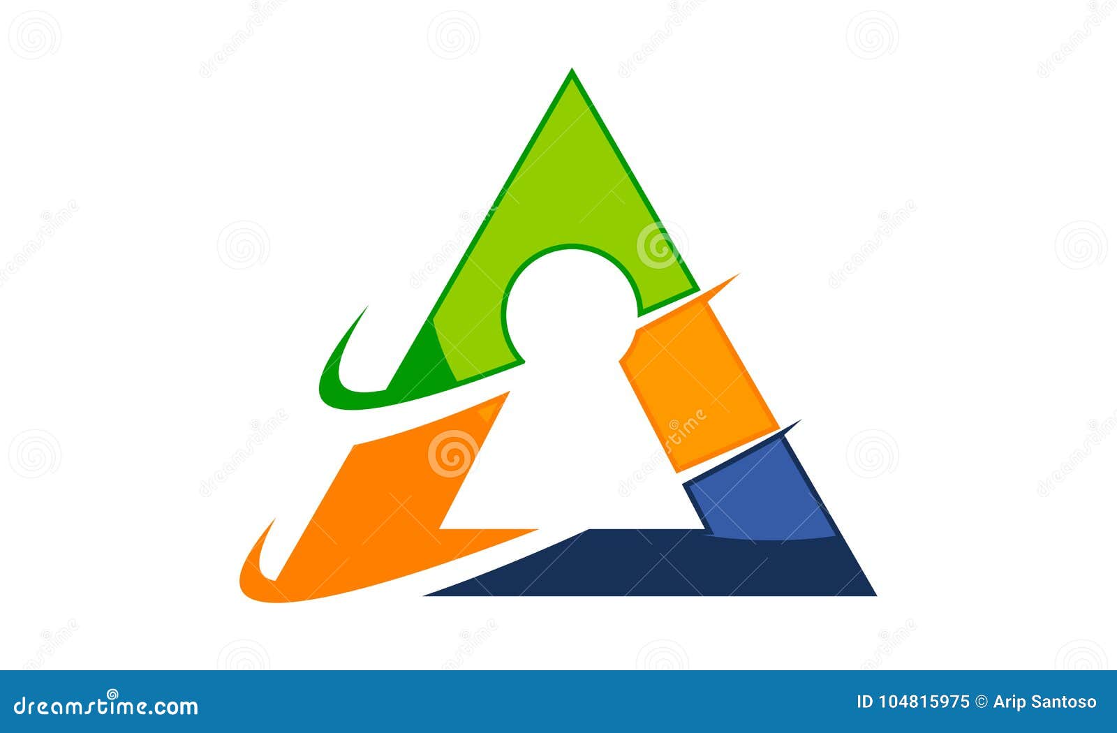 Triangle Security Template stock vector. Illustration of religious ...