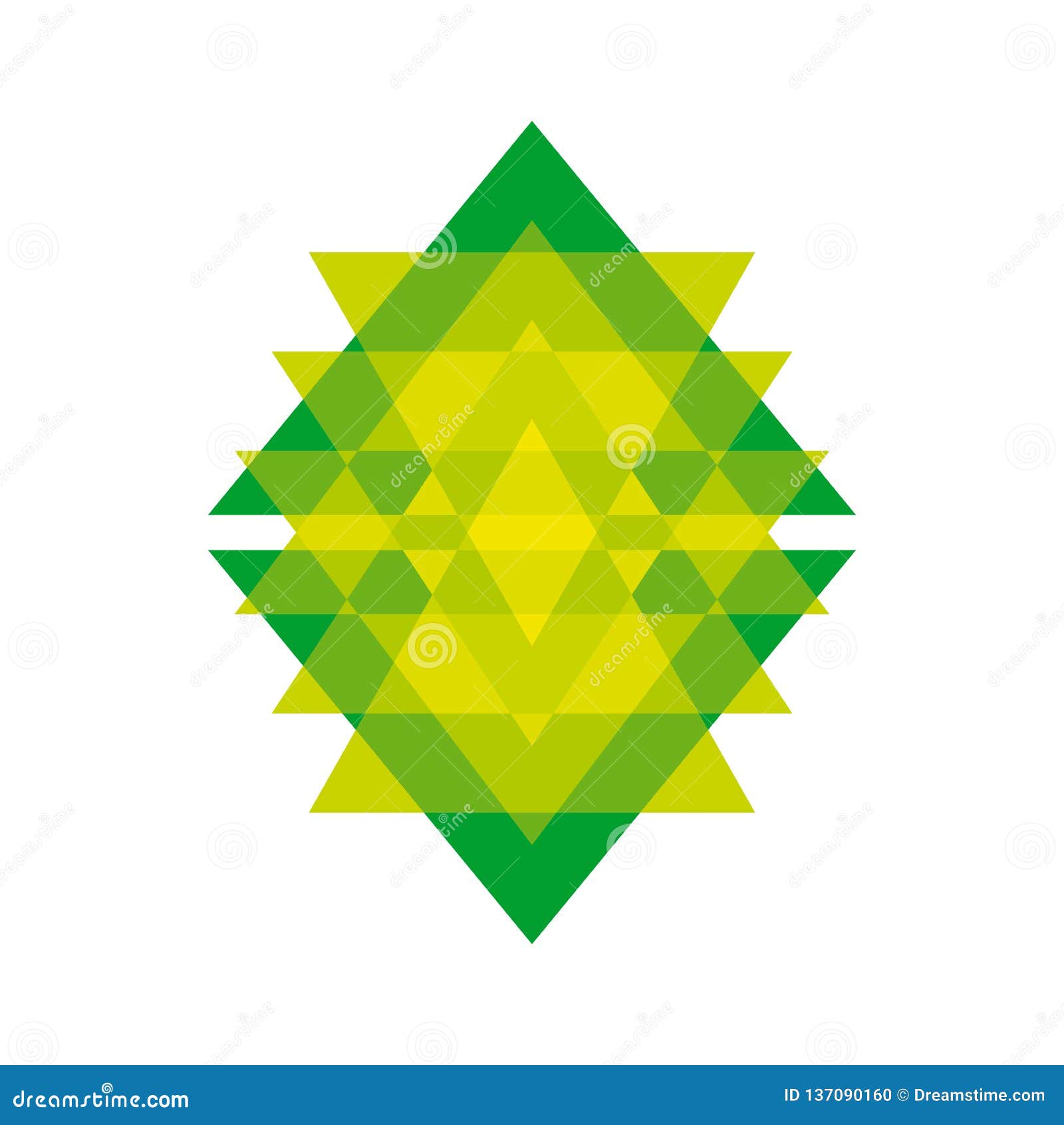 Triangle Shape Abstract Intersection Logo. Stock Vector - Illustration ...