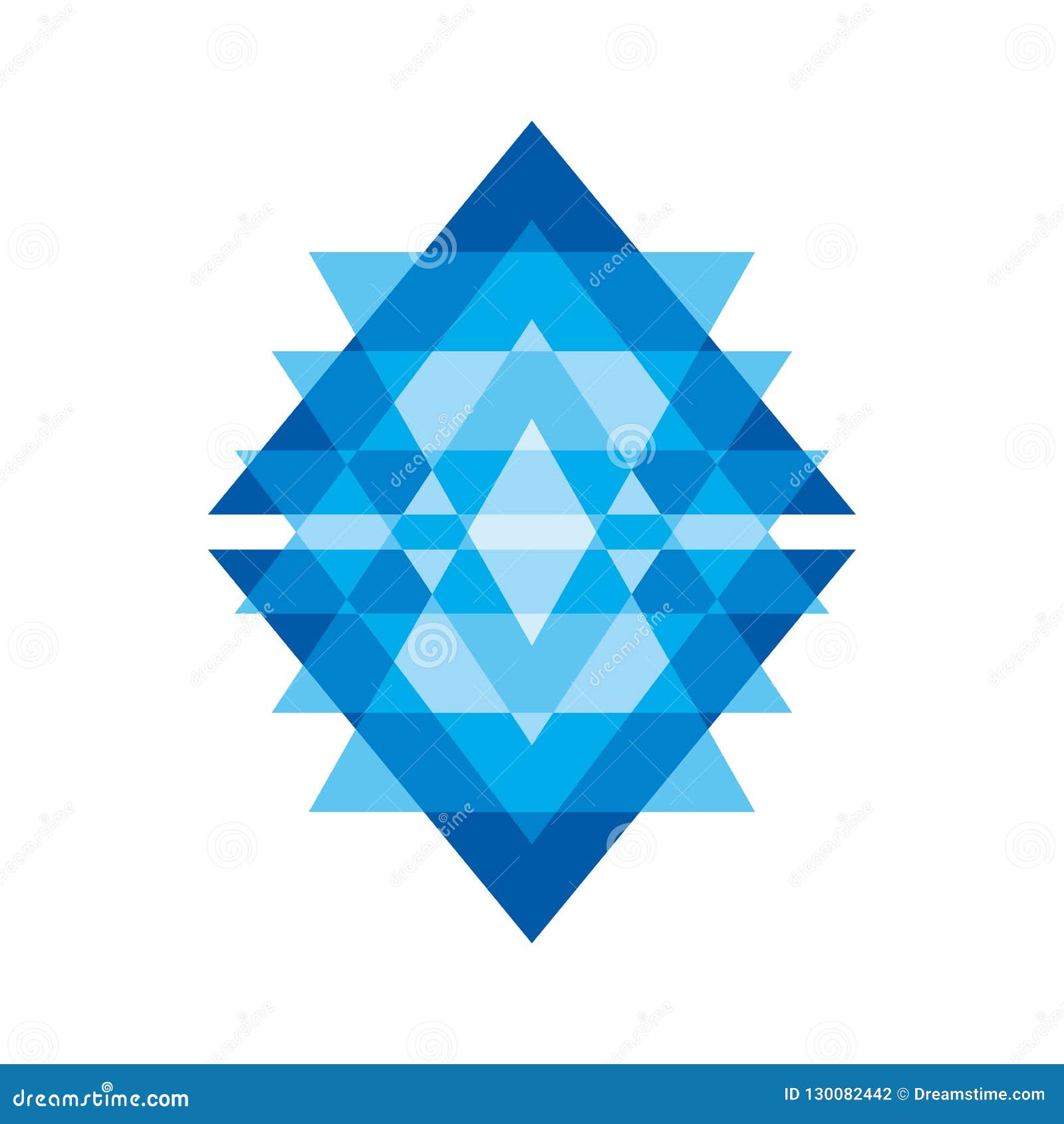 Triangle Shape Abstract Intersection Logo. Stock Vector - Illustration ...