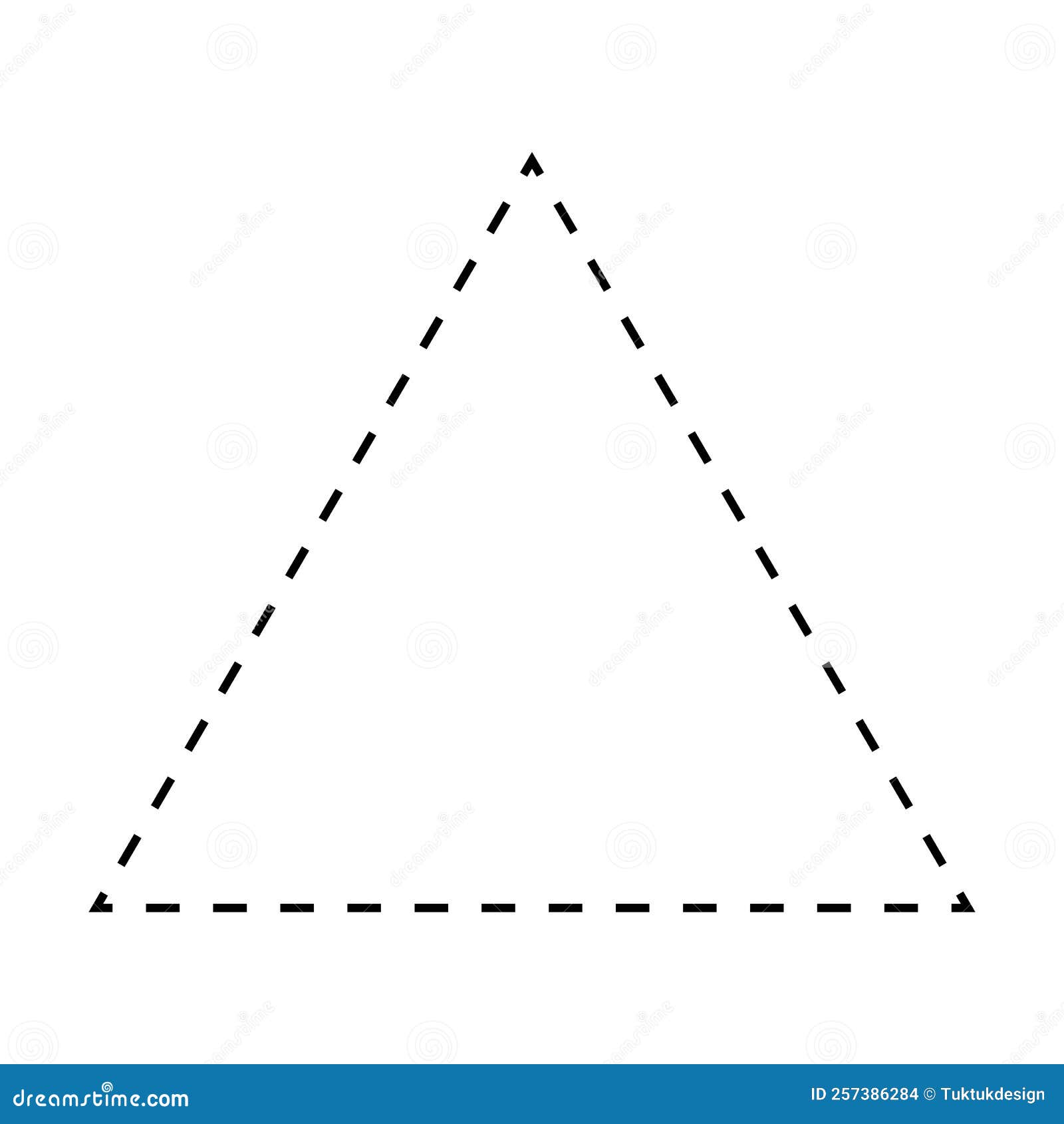 Triangle Shape Dashed Icon Vector Symbol for Creative Graphic Design Ui ...