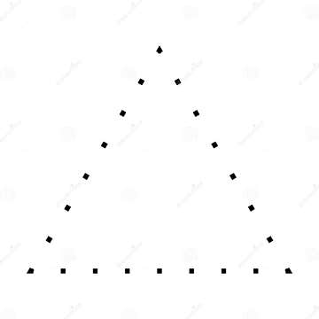 Triangle Shape Dashed Symbol Vector Icon for Creative Graphic Design Ui ...