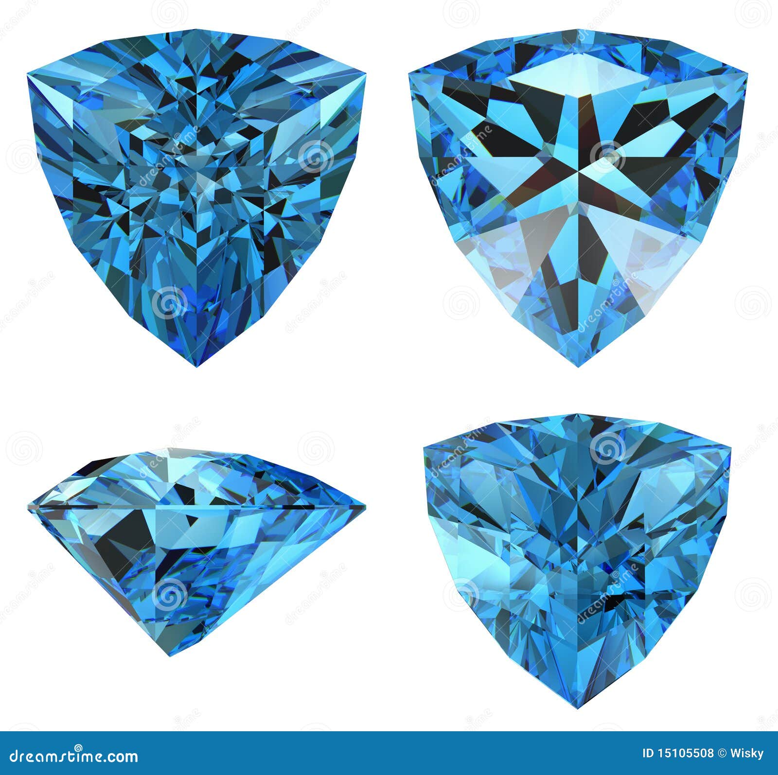 Triangle Shape Diamond Isolated Stock Illustration - Illustration of ...