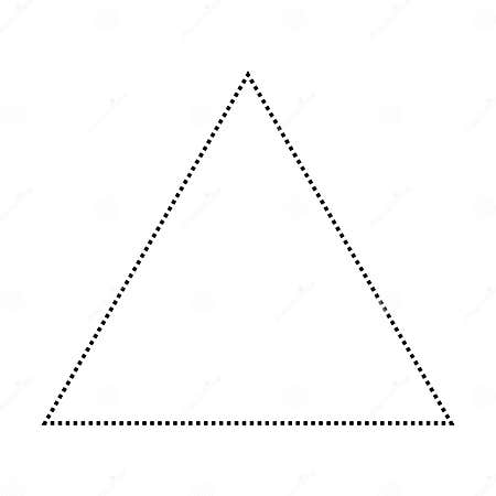 Triangle Shape Dotted Icon Vector Symbol for Creative Graphic Design Ui ...
