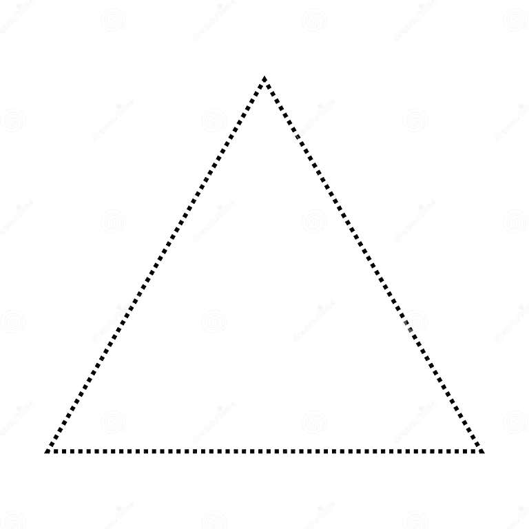 Triangle Shape Dotted Icon Vector Symbol for Creative Graphic Design Ui ...