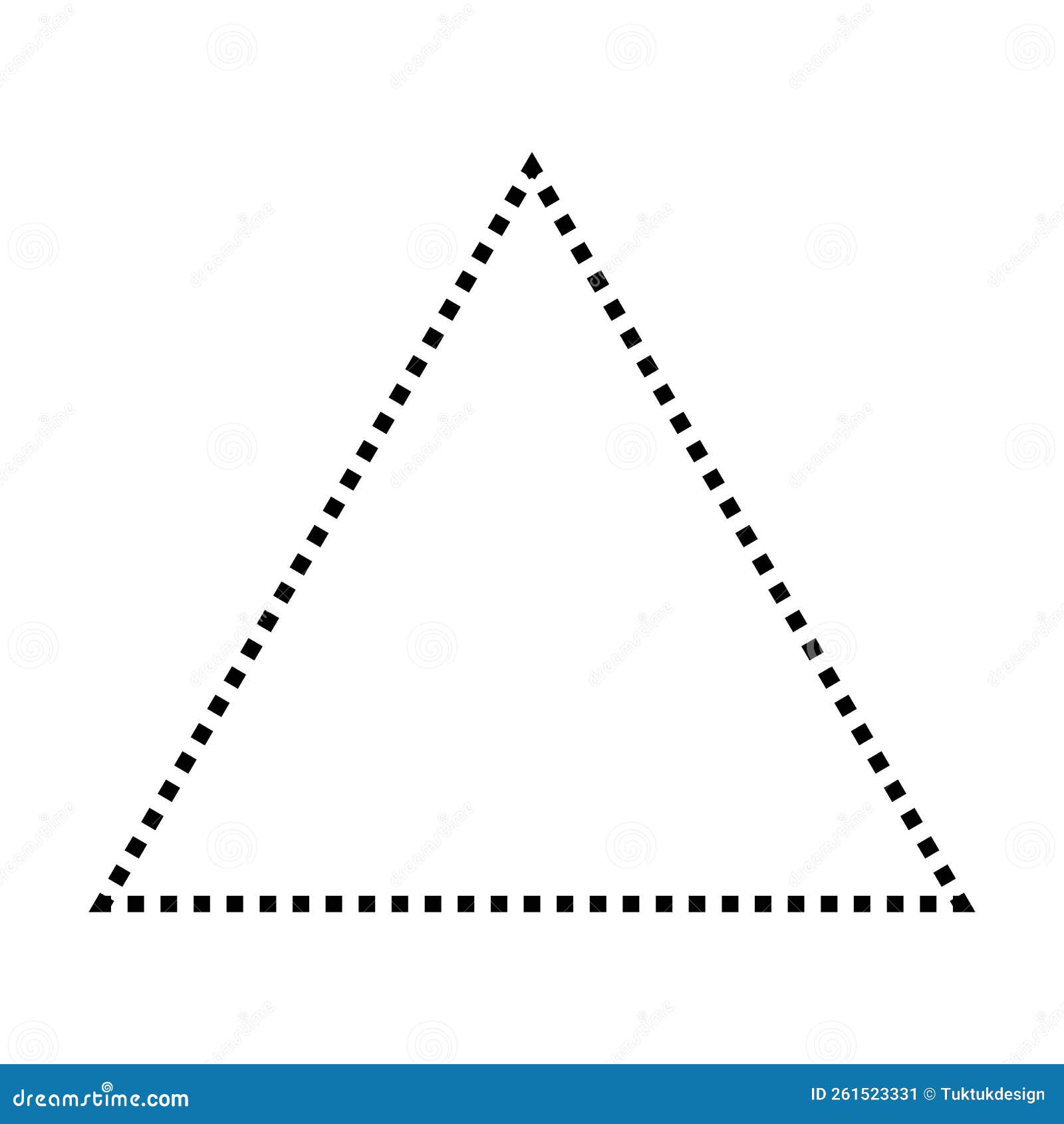 Triangle Shape Dotted Icon Vector Symbol for Creative Graphic Design Ui ...