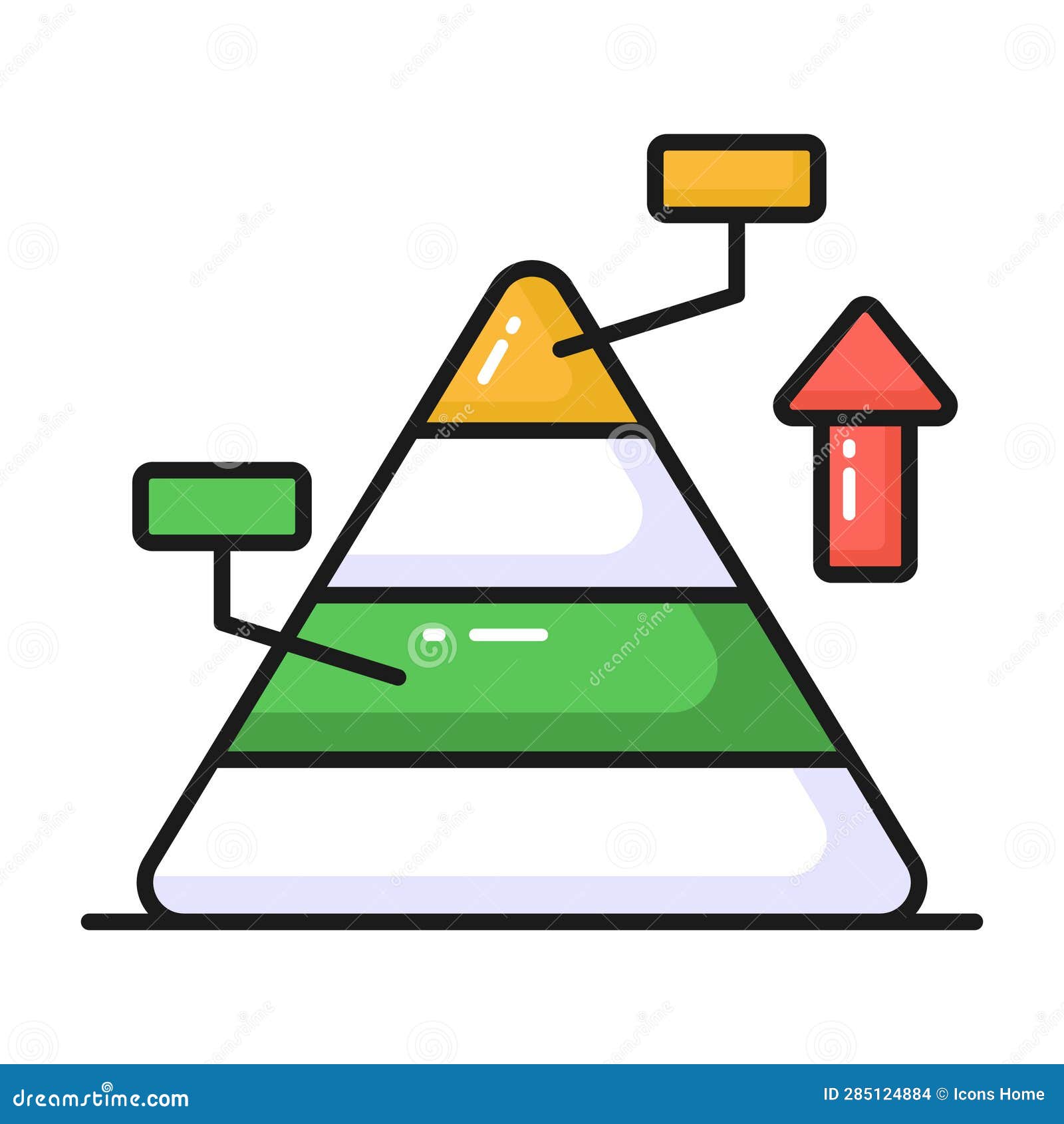 Triangle Shape Graph, Vector Design of Pyramid Infographics, Pyramid ... Triangle Shape Graph, Vector Design of Pyramid Infographics, Pyramid ...