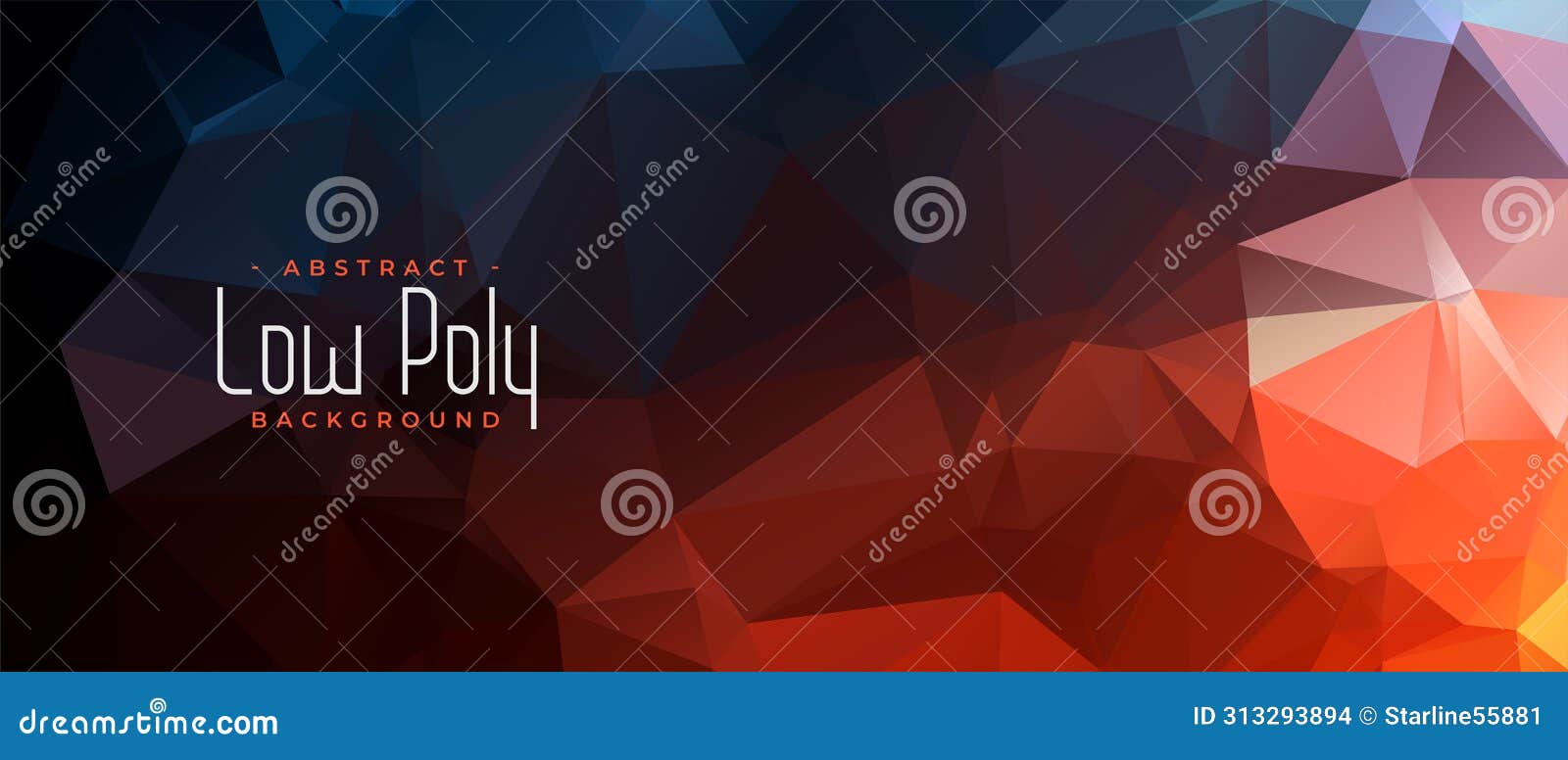 Triangle Shape Low Poly Pattern Backdrop for Presentation Stock Vector ...