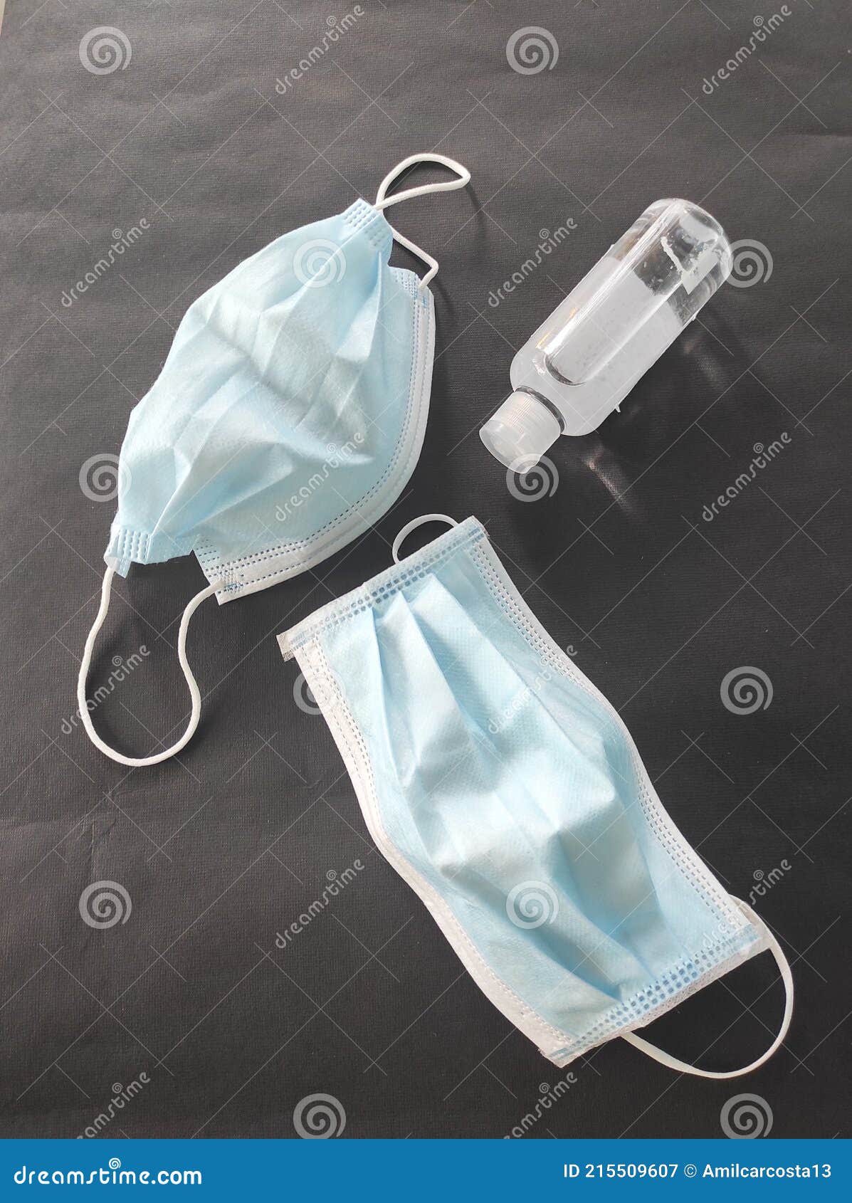 Triangle Shape of Mask and Hand Sanitizer. Stock Image - Image of shape ...